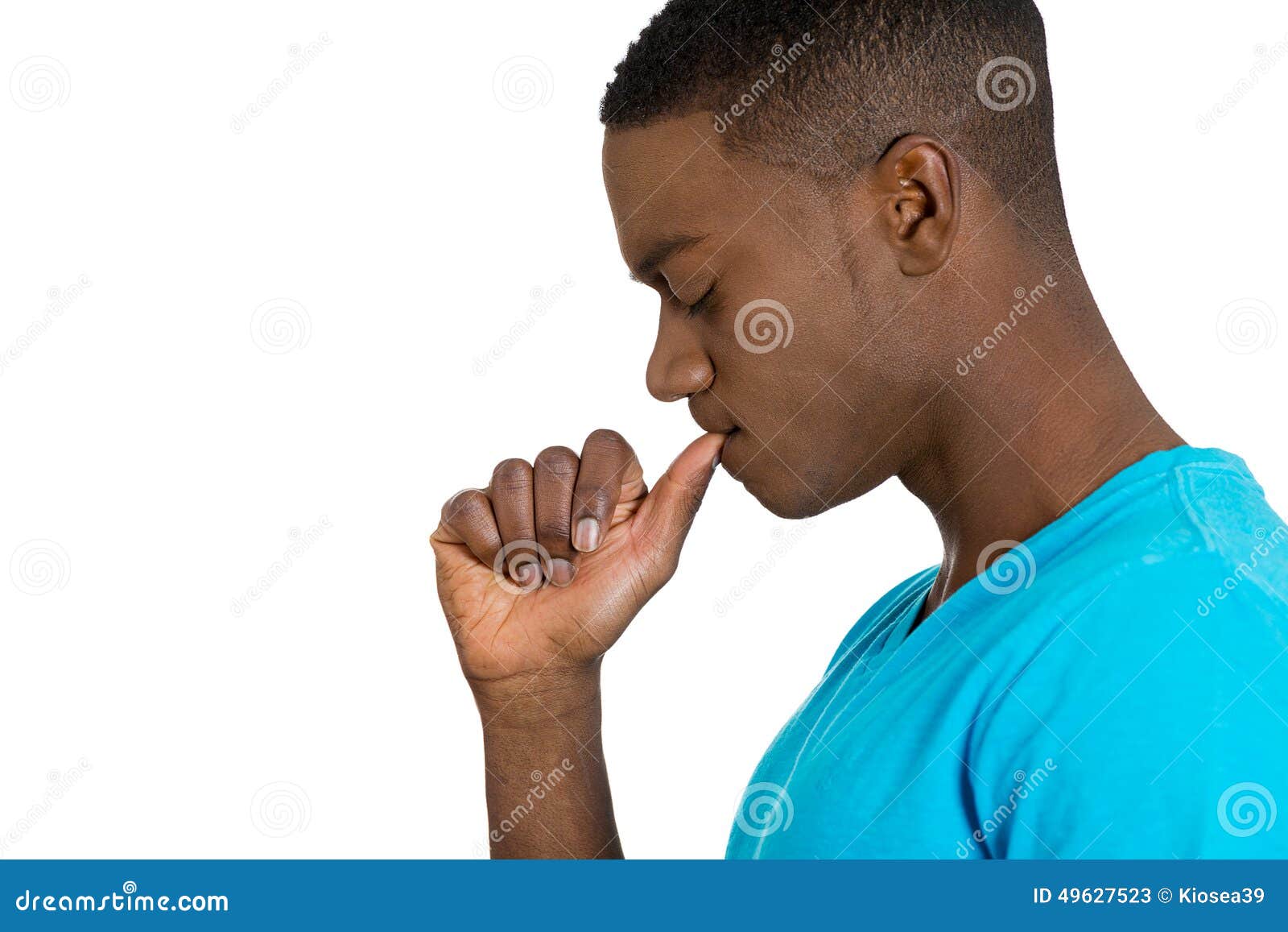 Headshot Lazy Young Man. Human Emotion Attitude, Perception Stock Image ...