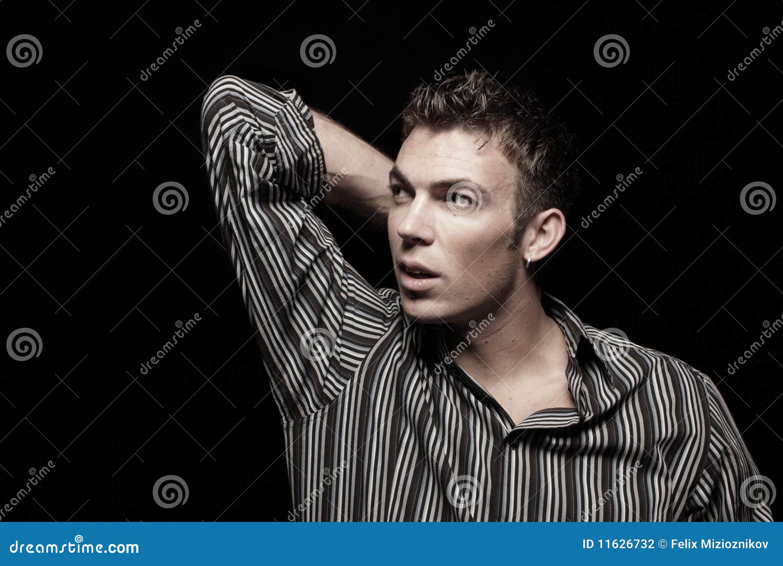 Headshot of a Man Looking Away Stock Photo - Image of businessman ...
