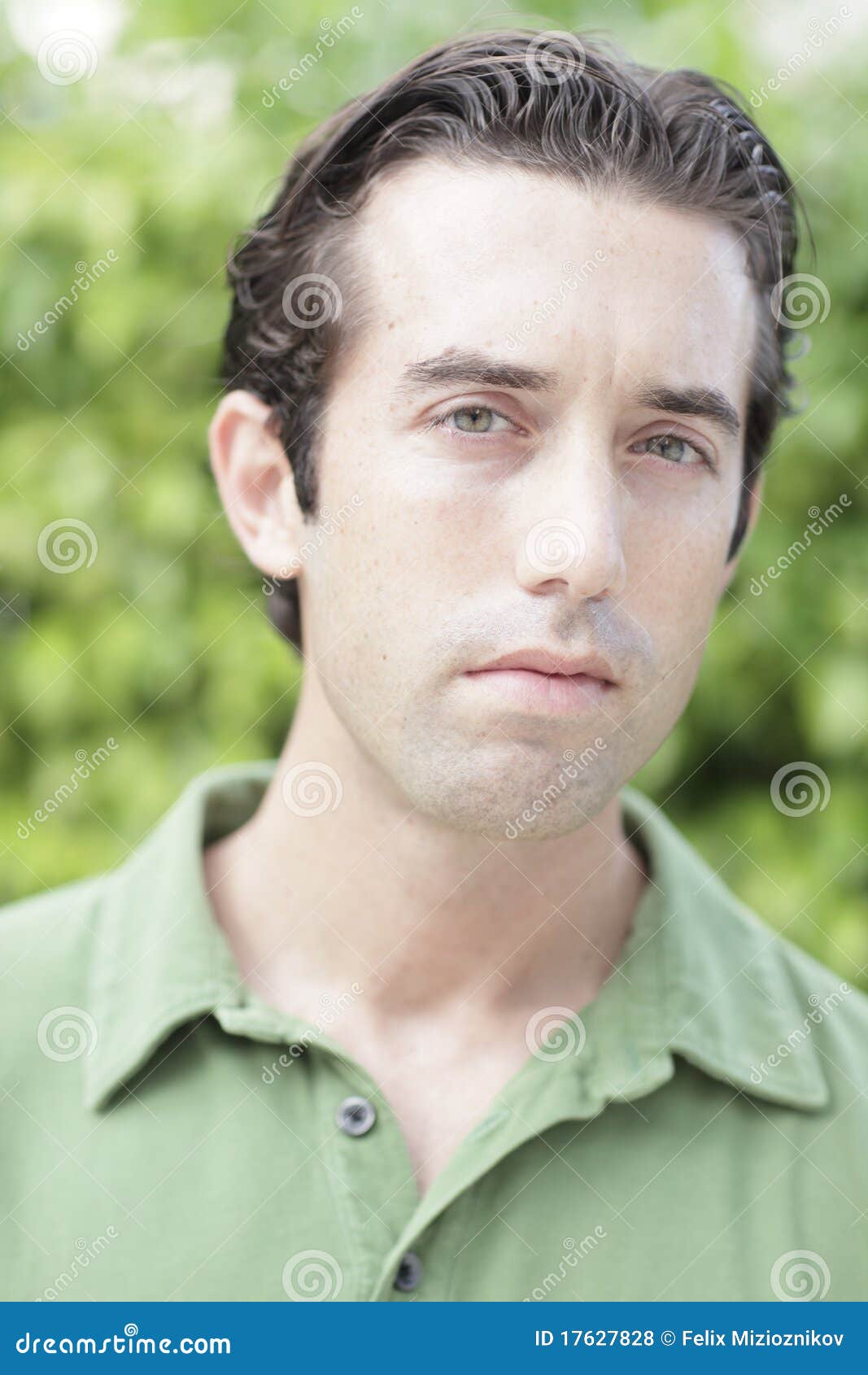 Headshot of a Man in Nature Stock Photo - Image of headshot, thirties ...