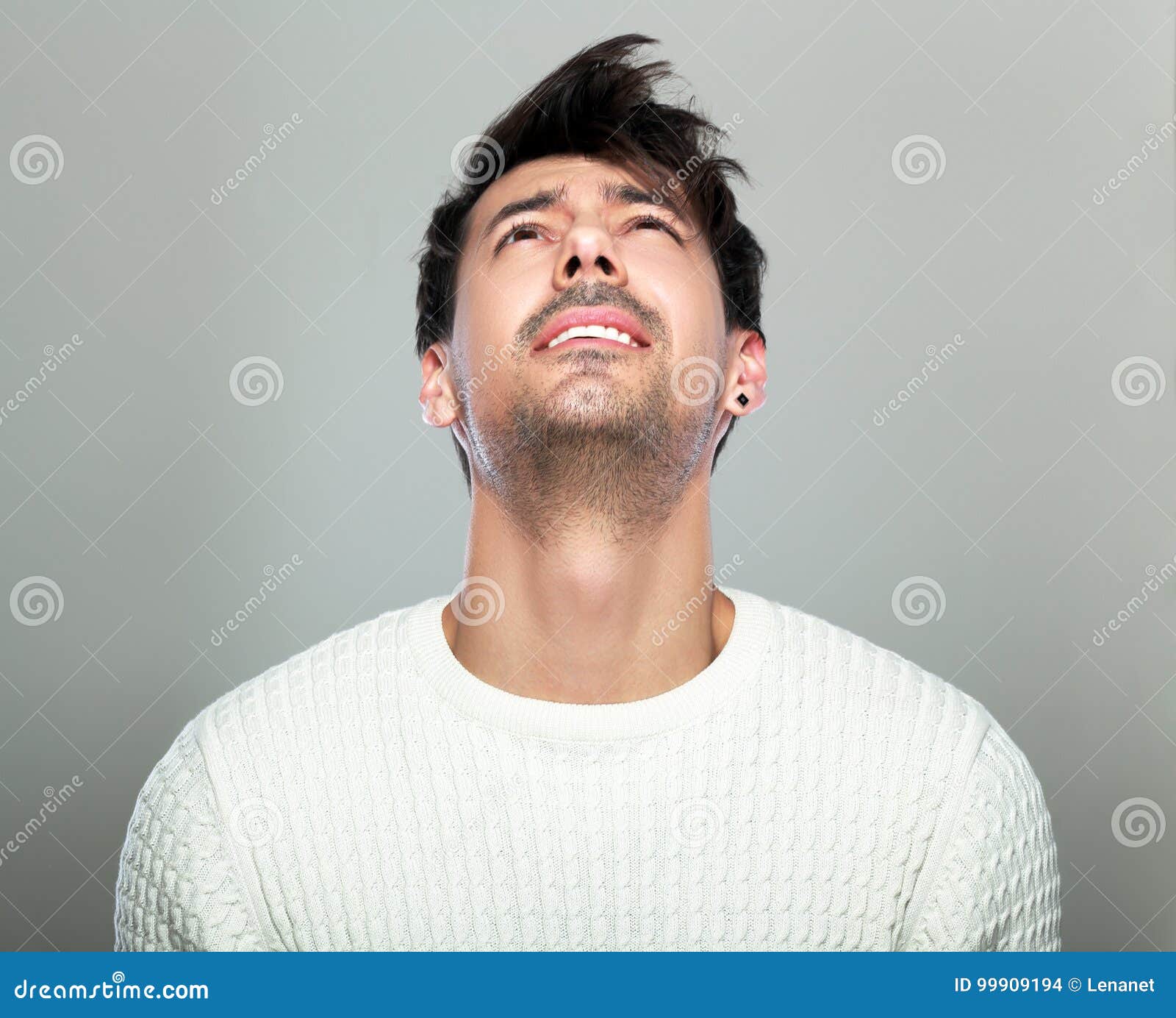 Man Suffering from Something Stock Photo - Image of face, looking: 99909194