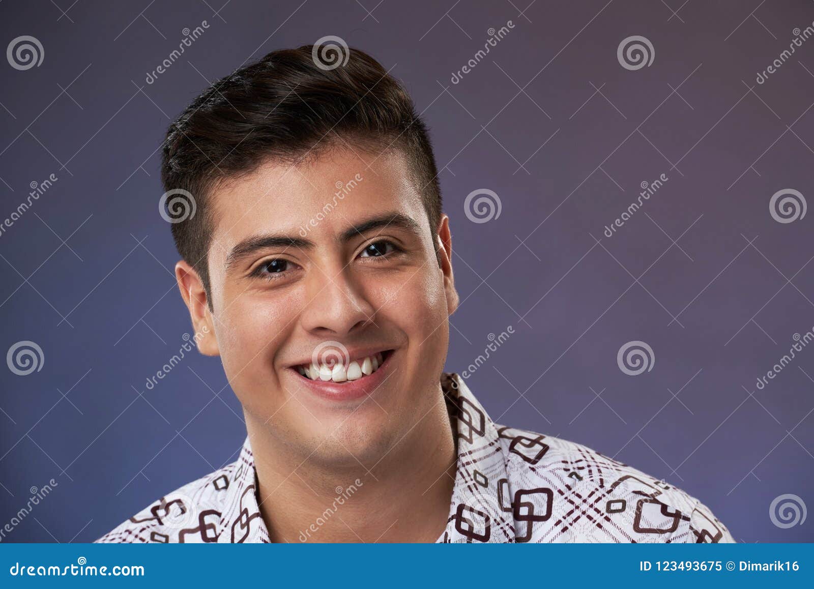 Headshot of smiling man stock image. Image of close - 123493675