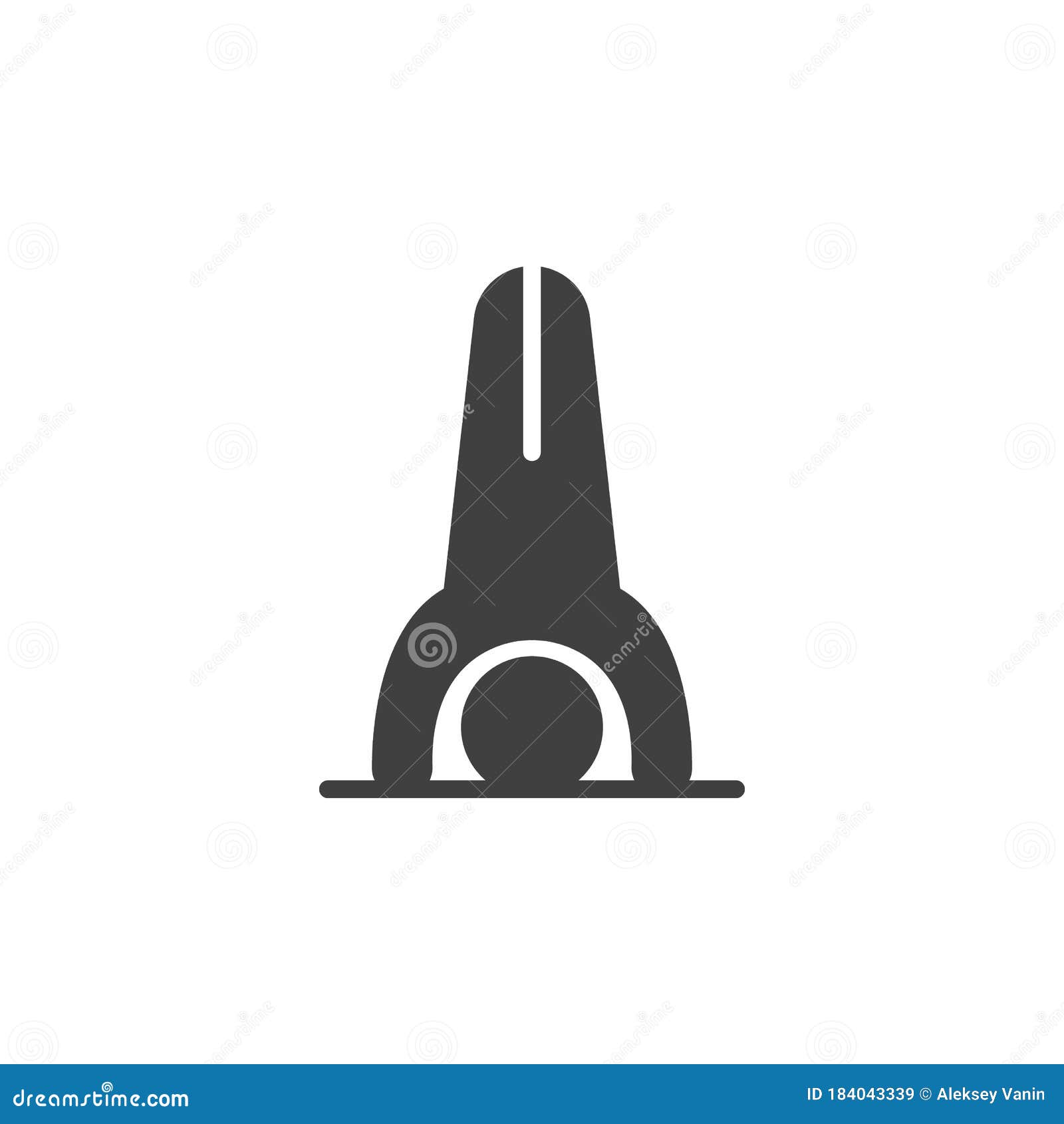 Headstand pose vector icon stock vector. Illustration of perfect ...