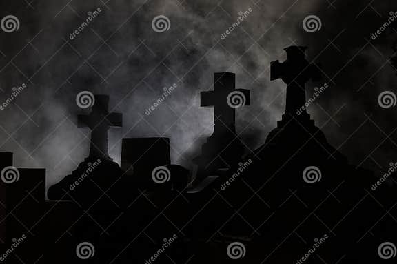 Headstone Cross in Graveyard. Stock Photo - Image of jesus, grave: 4446194