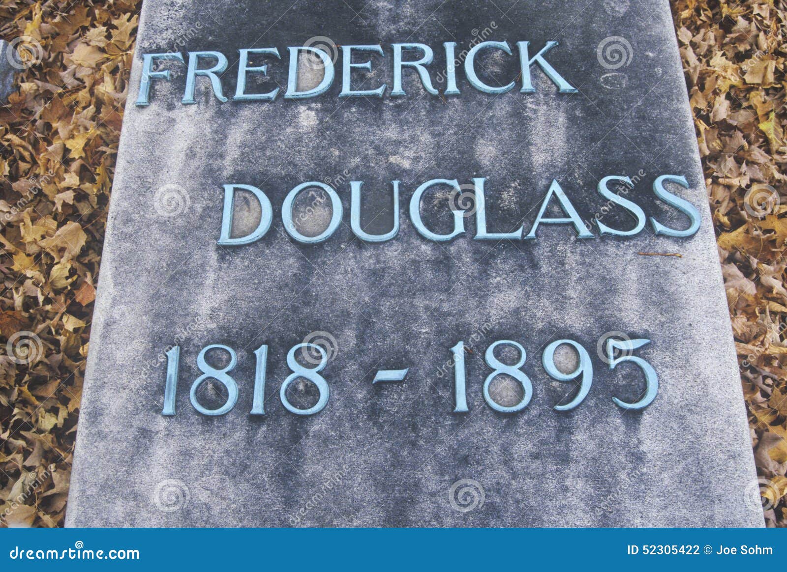 Headstone at the Grave of Frederick Douglas, Rochester, New York Stock ...