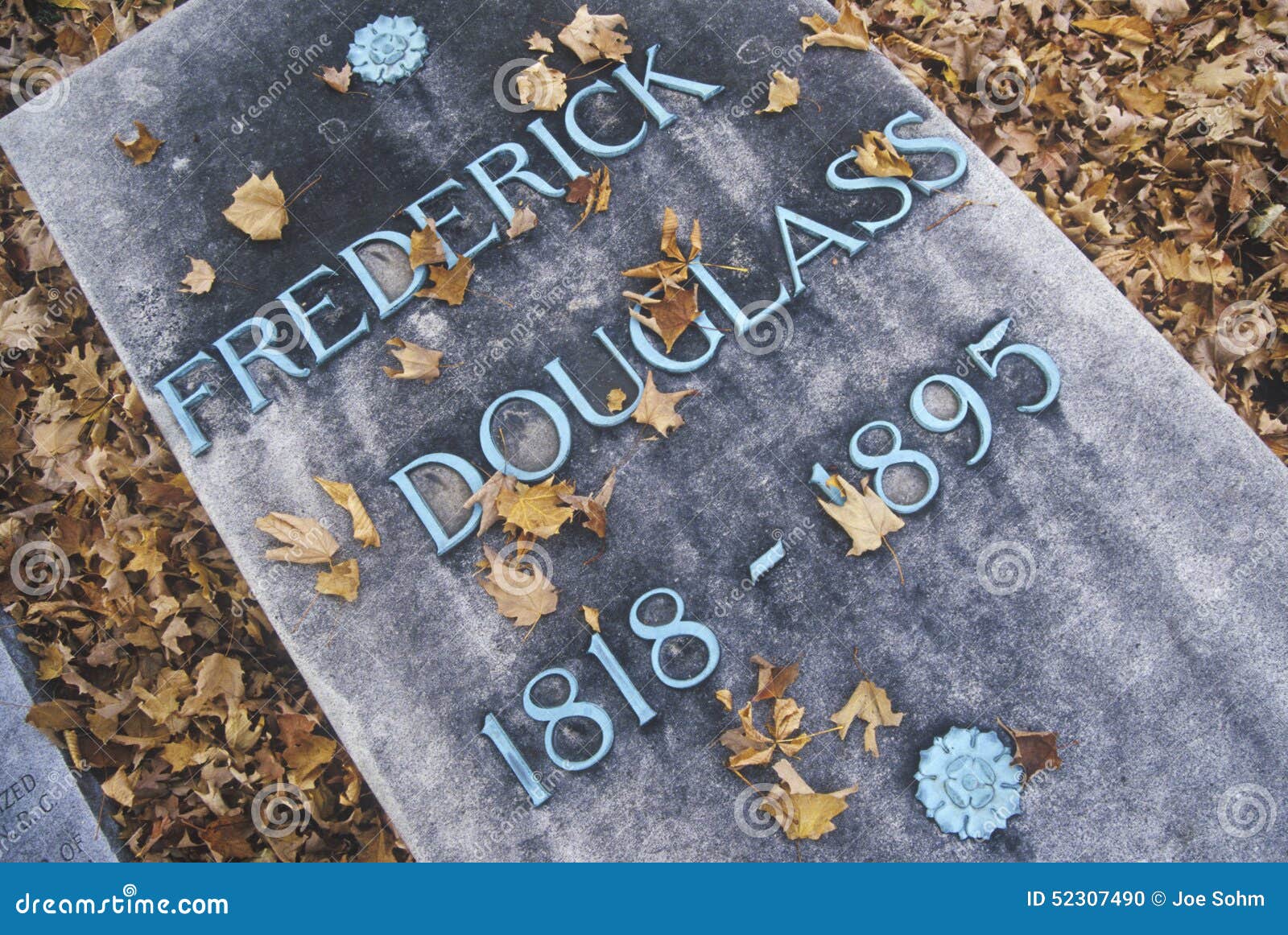 Headstone at the Grave of Frederick Douglas, Rochester, New York Stock ...