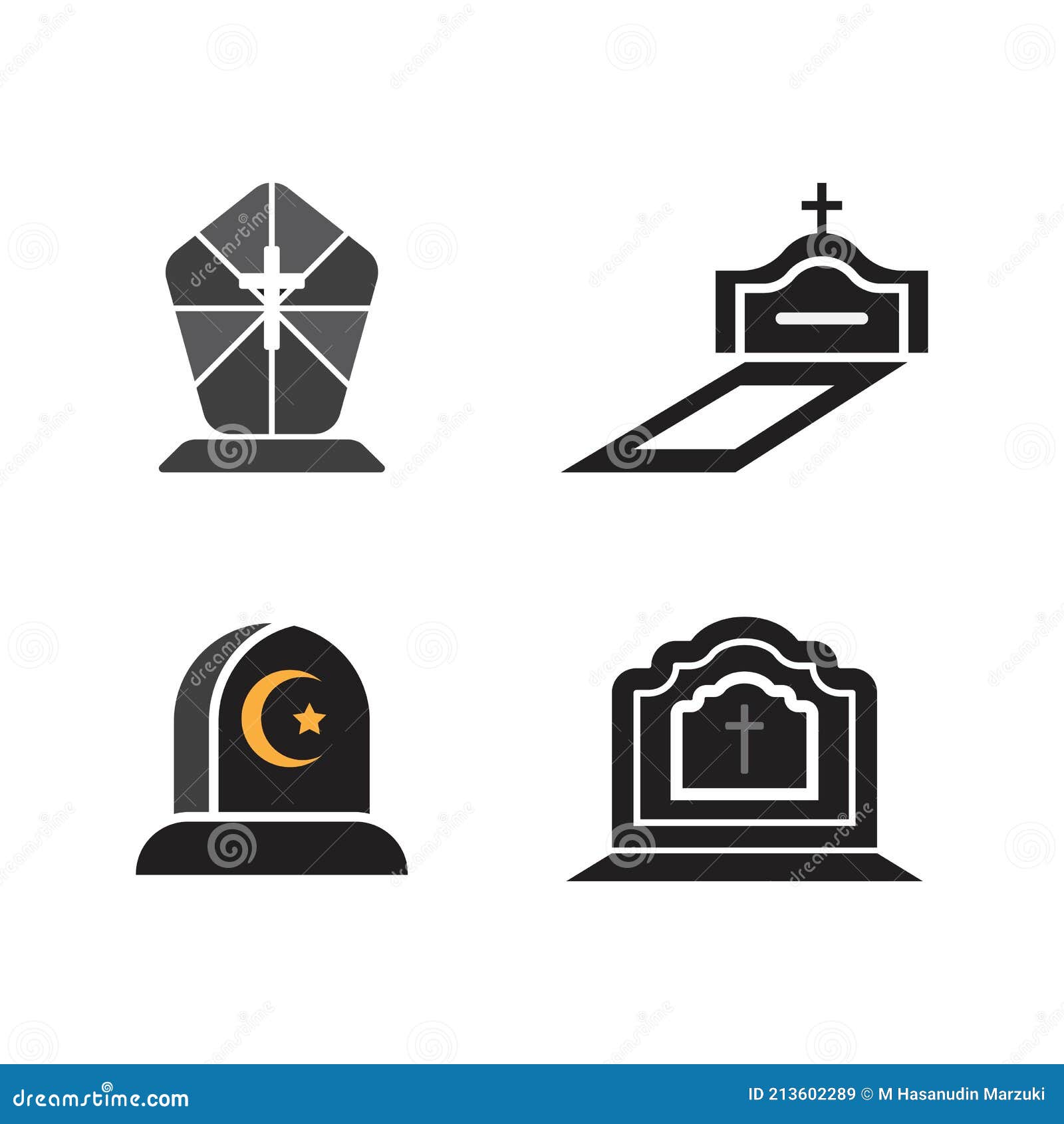 Headstone logo icon stock vector. Illustration of monument - 213602289