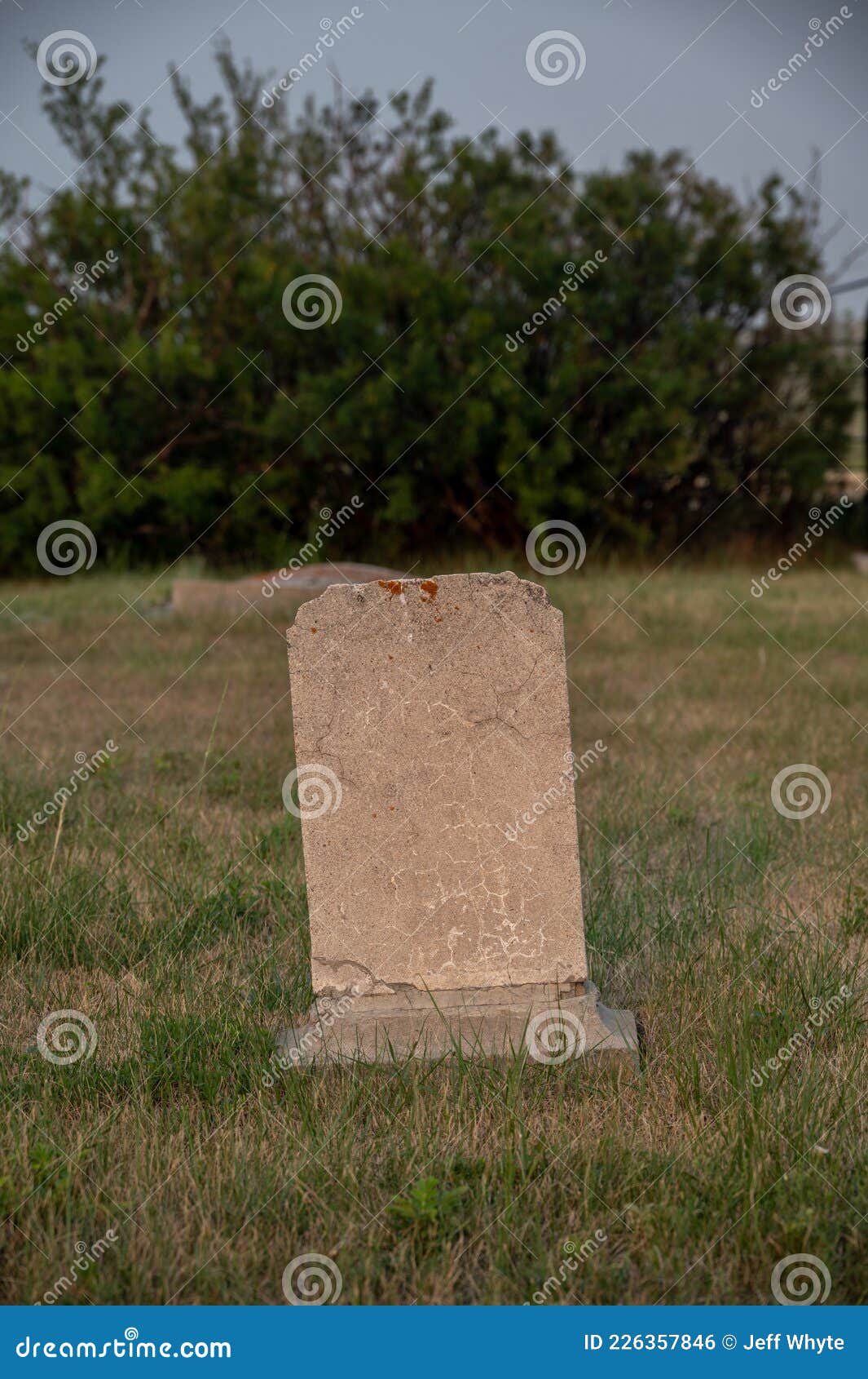 Headstone at an Old Cemetery in Rural Alberta Stock Photo - Image of ...