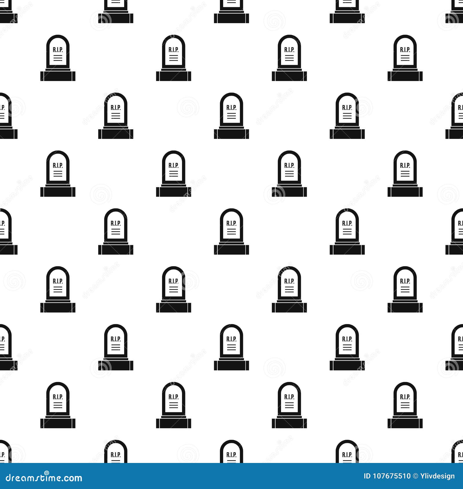 Headstone pattern vector stock vector. Illustration of funeral - 107675510