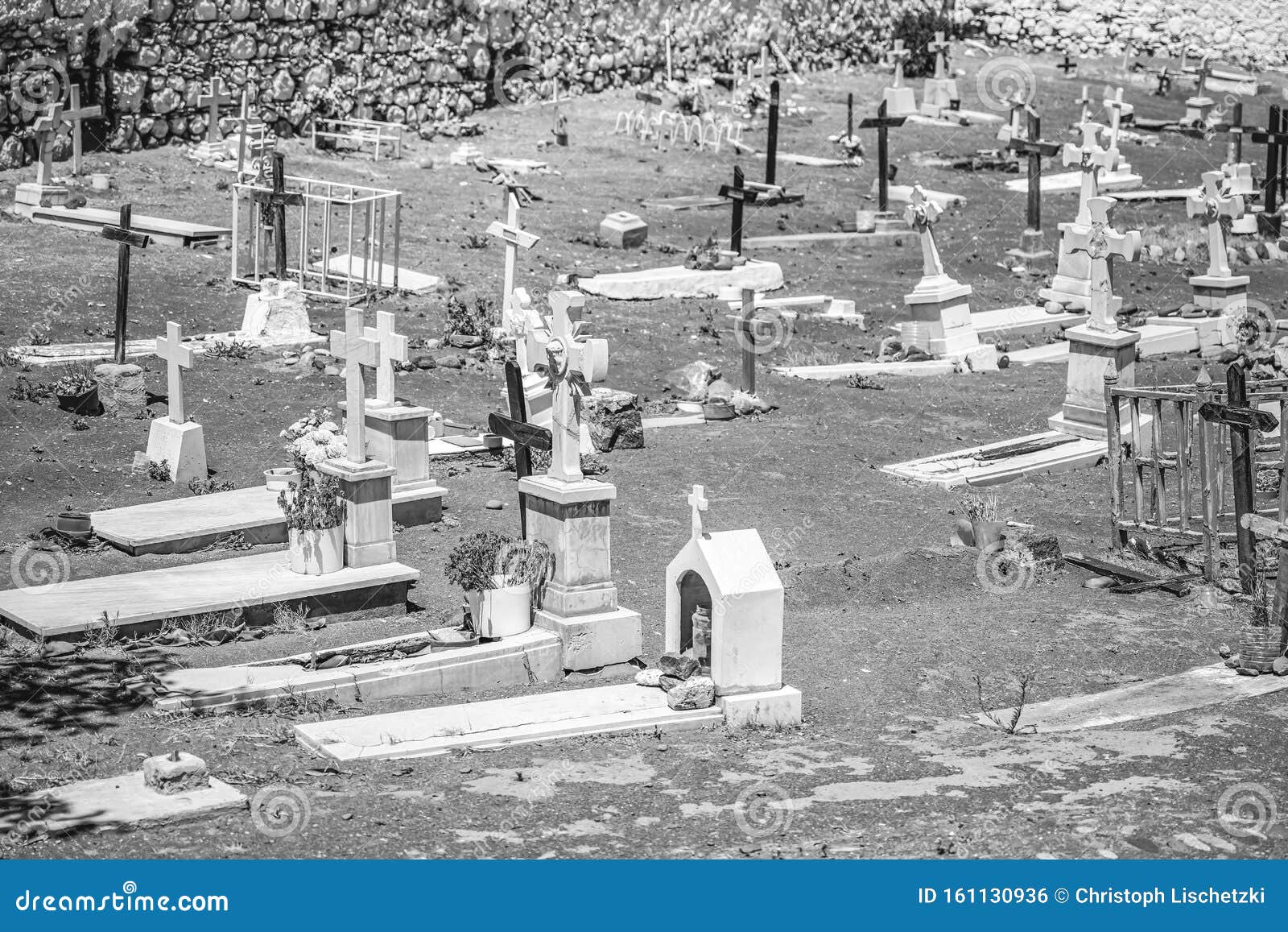 Headstones at a Pet Graveyard Cementary in Tenerife for Animals Stock ...
