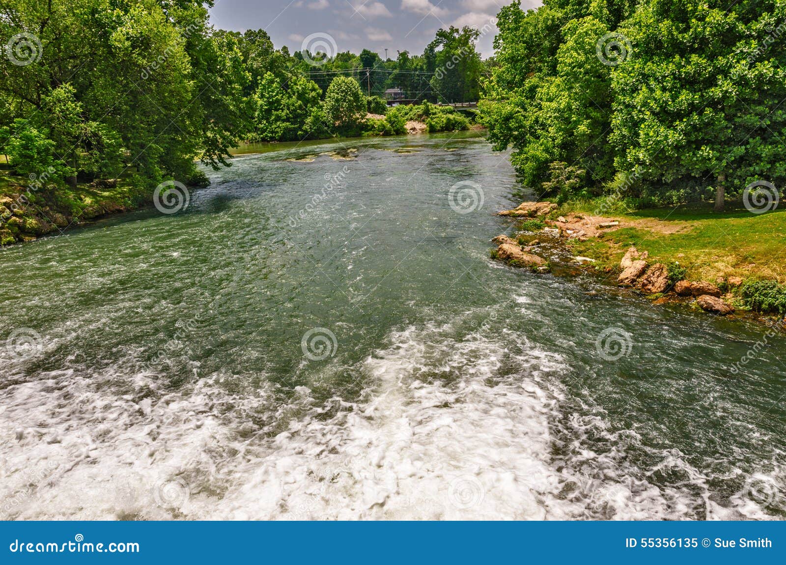 Headwater of the Spring River Stock Image - Image of state, peaceful ...