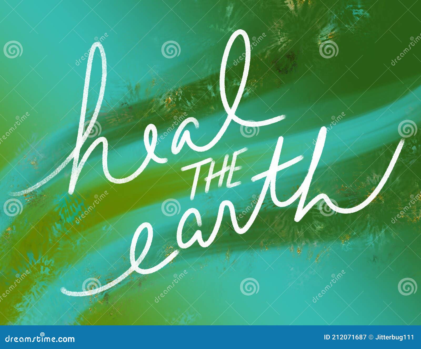 Heal the Earth Tie Dye Abstract Background Stock Illustration ...