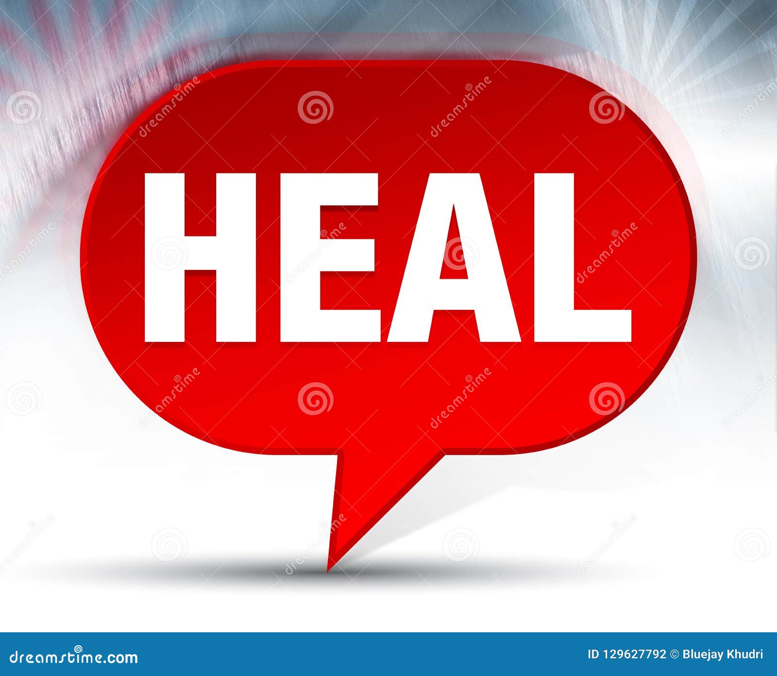 Heal Red Bubble Background stock illustration. Illustration of shadow ...