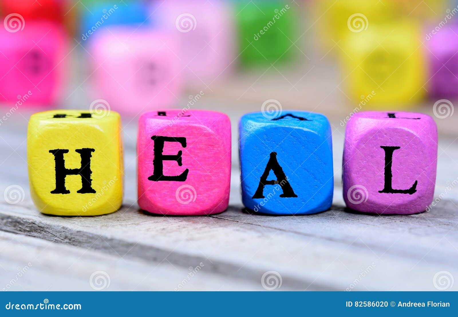 Heal word on table stock photo. Image of horizontal, play - 82586020
