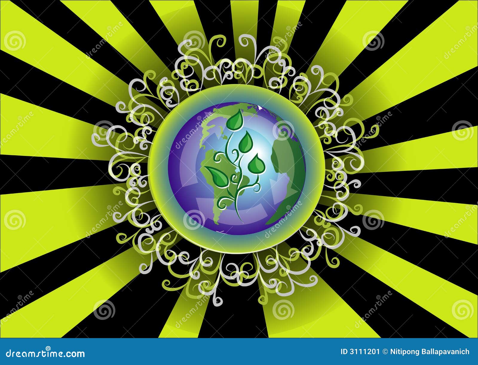 Heal the world stock vector. Illustration of green, environment - 3111201
