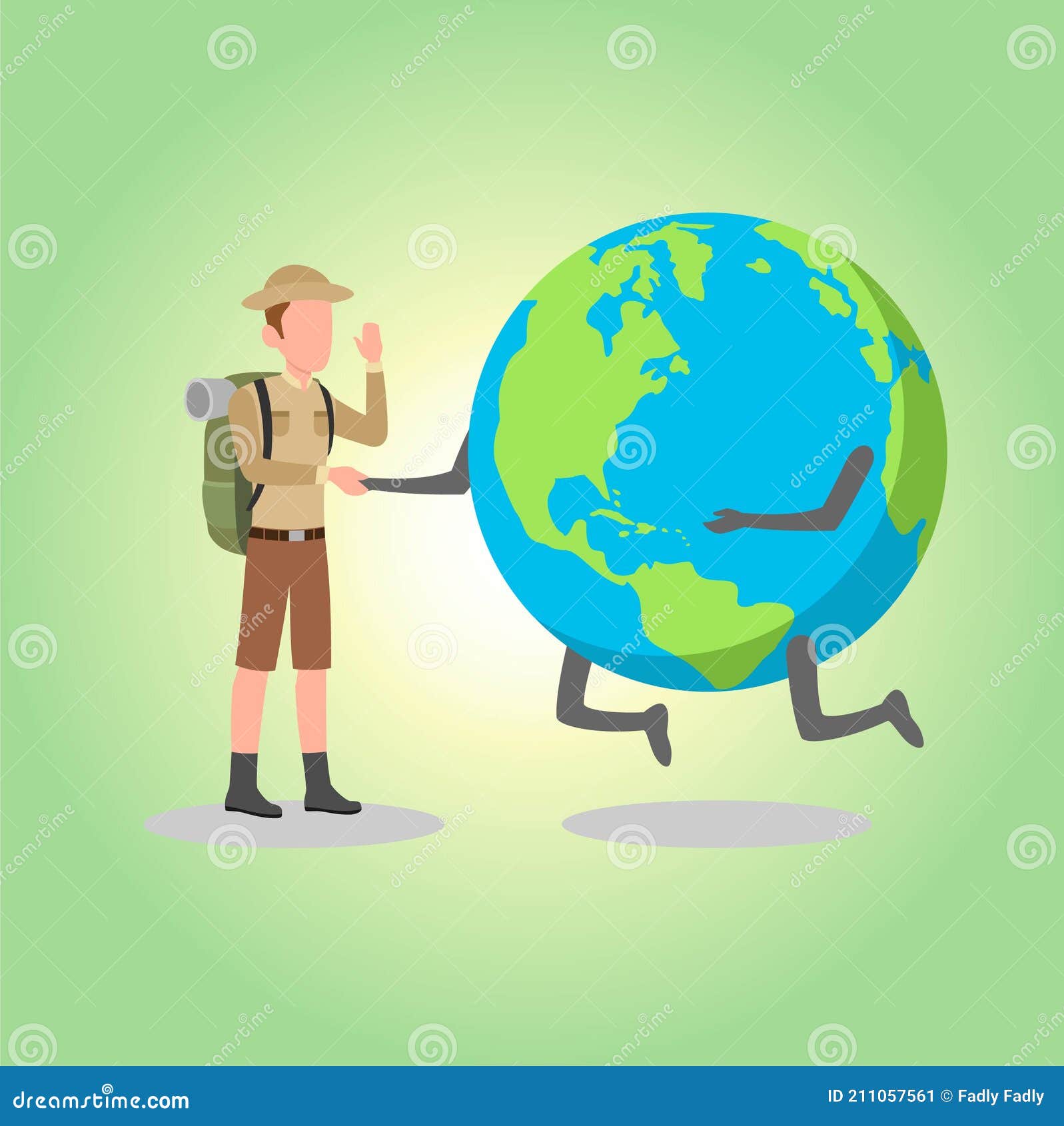 `Heal the World` Poster with Green Backgound Stock Vector ...