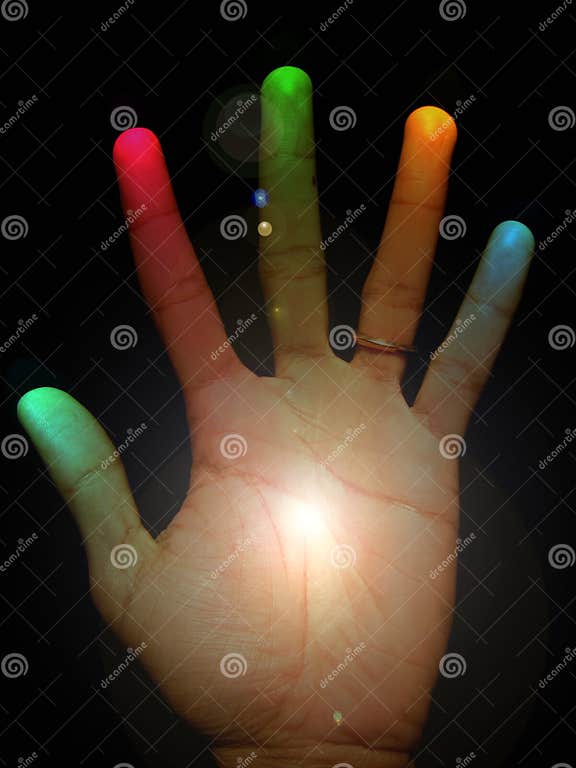 The Healing Hand stock illustration. Illustration of glow - 1430490