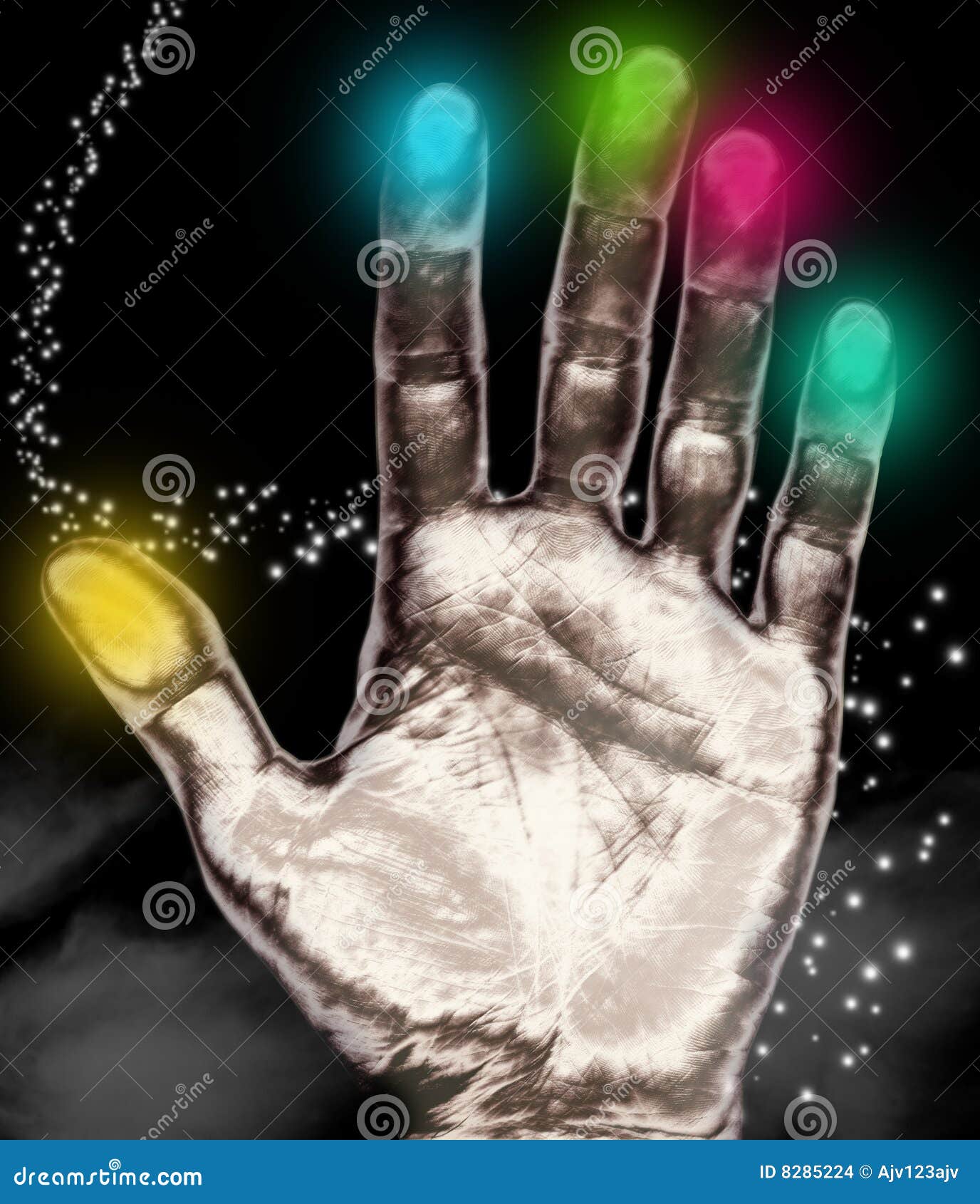 Healing hand stock illustration. Illustration of colour - 8285224