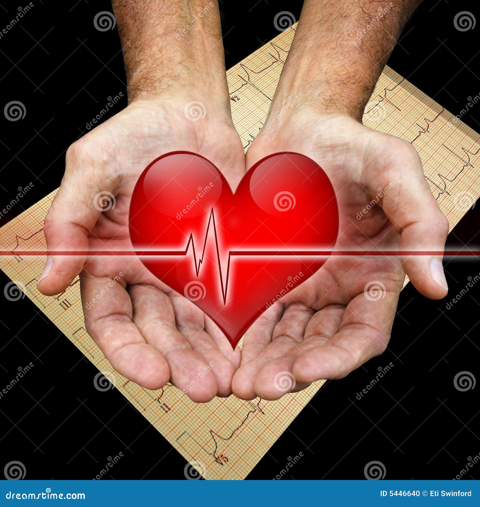 Healing hands stock photo. Image of electrocardiogram - 5446640