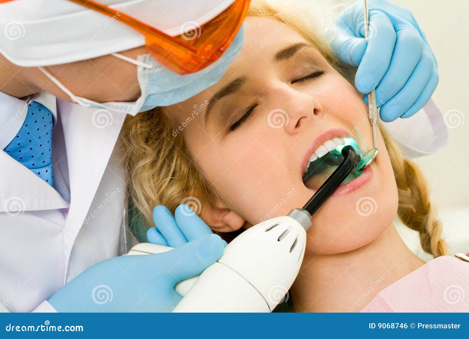 Healing teeth stock photo. Image of medic, female, hygiene - 9068746