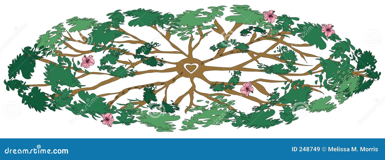 The Healing Tree stock illustration. Illustration of harmonize - 248749