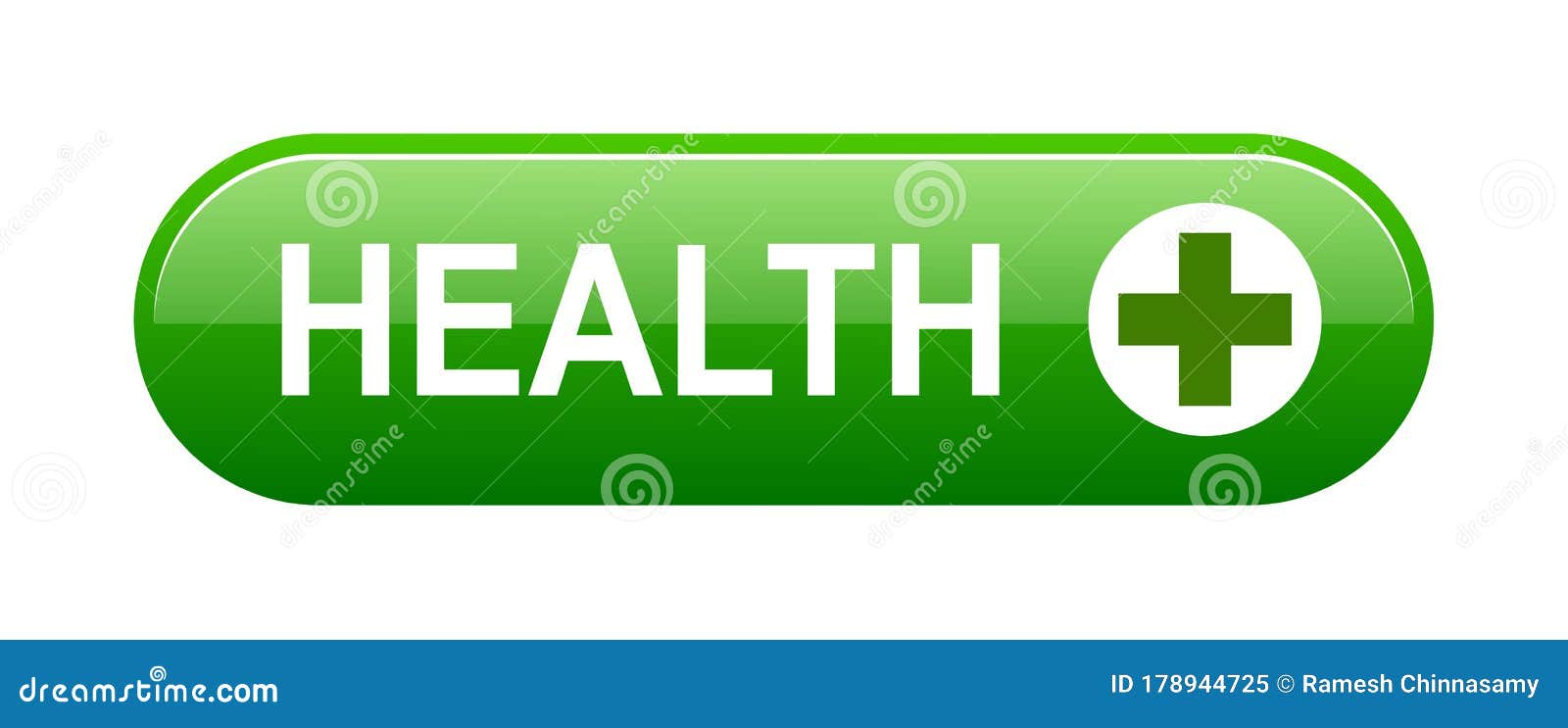 Health button stock vector. Illustration of caring, button - 178944725