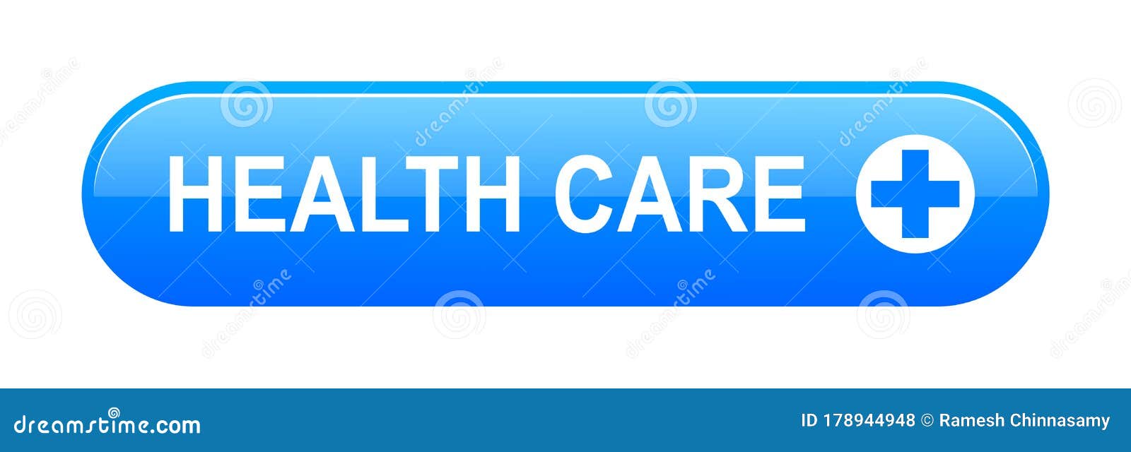 Health care button stock vector. Illustration of care - 178944948