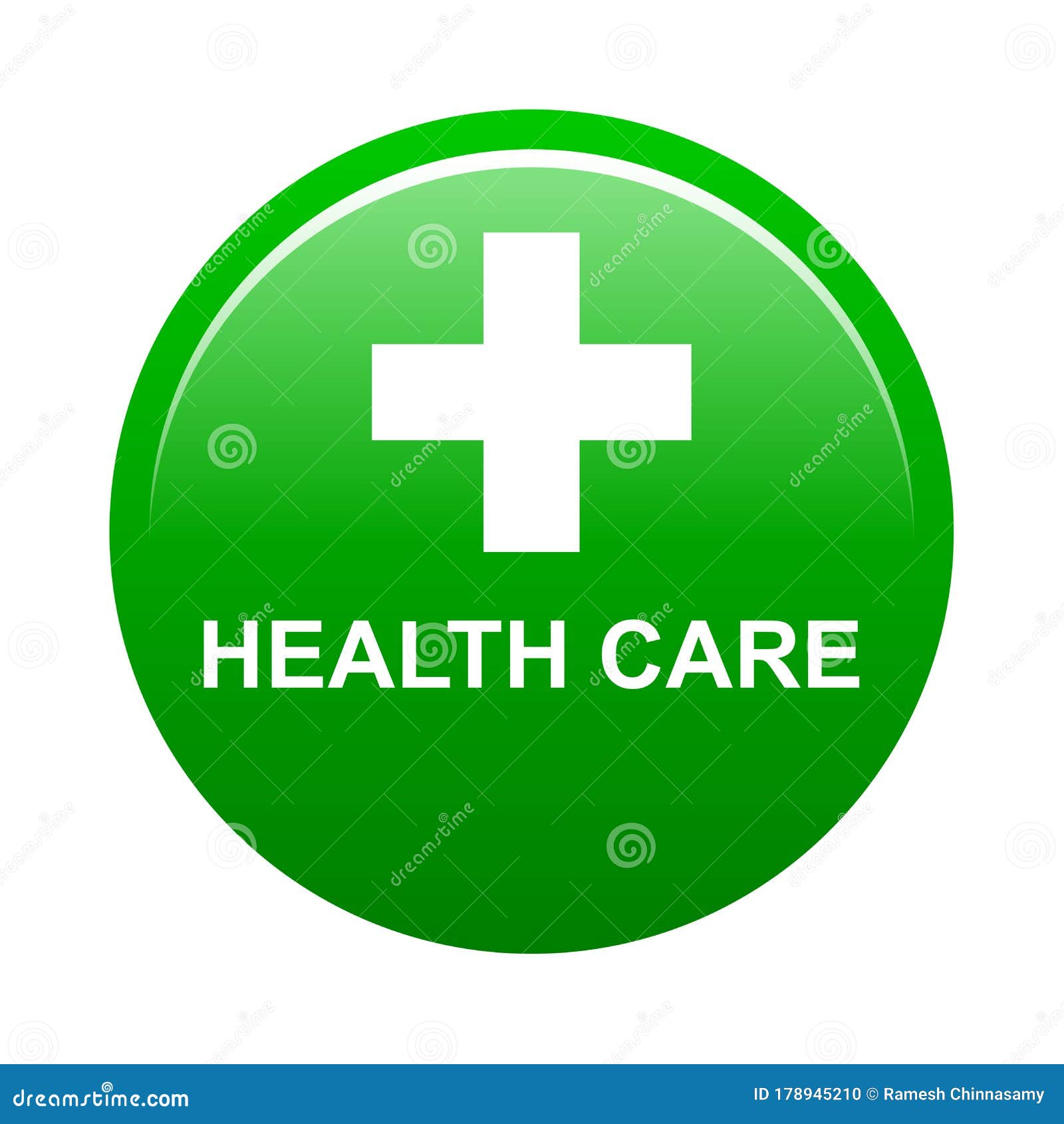 Health care button stock vector. Illustration of element - 178945210