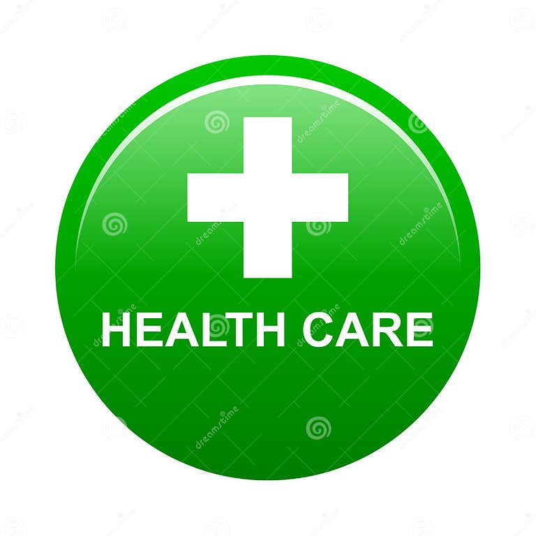 Health care button stock vector. Illustration of element - 178945210