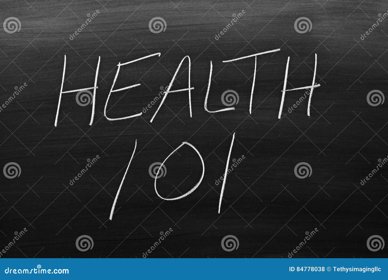 Health 101 on a Blackboard stock photo. Image of elemntary - 84778038
