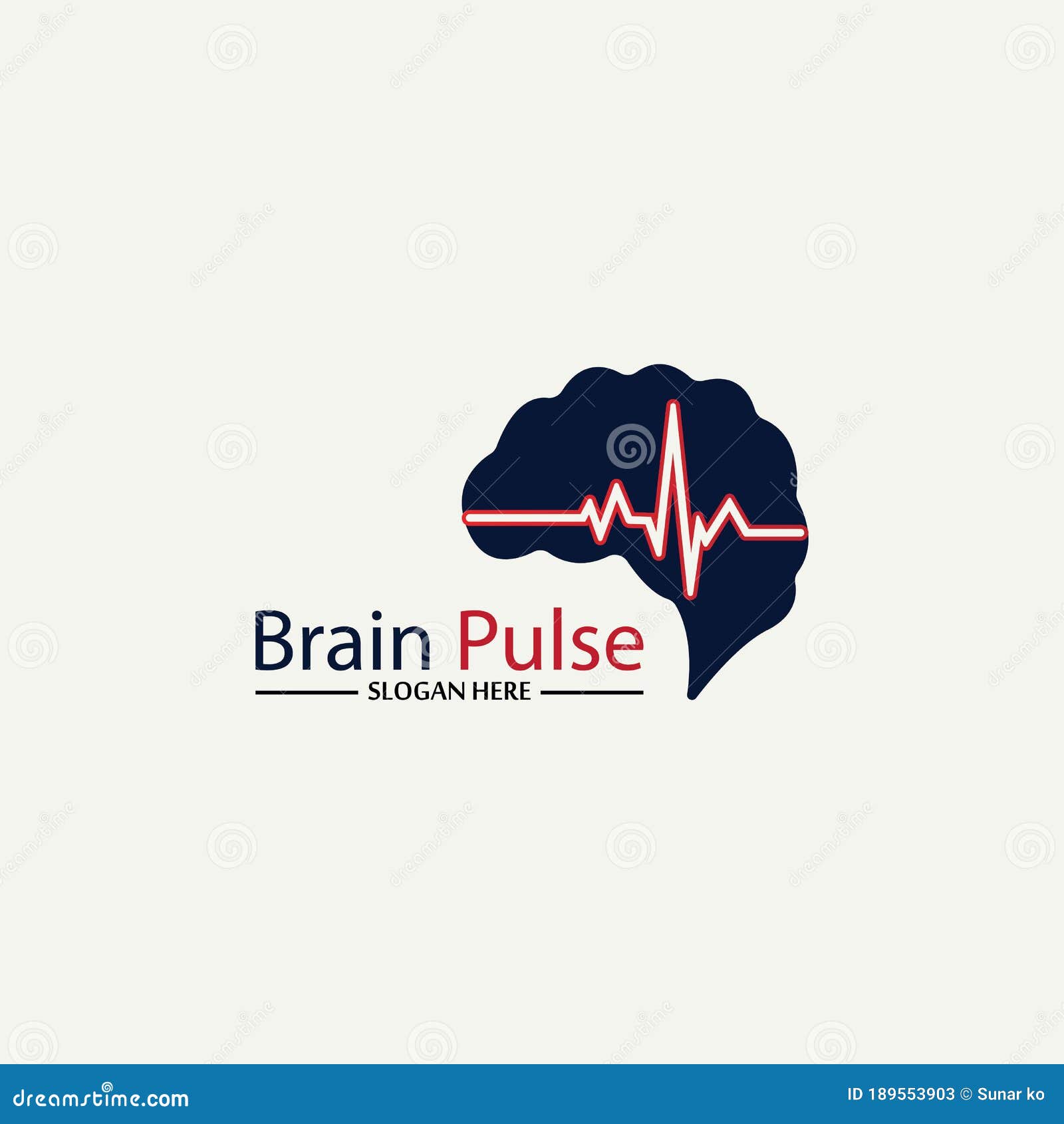 Health Brain Pulse Logo Template Design Vector, Emblem, Design Concept ...