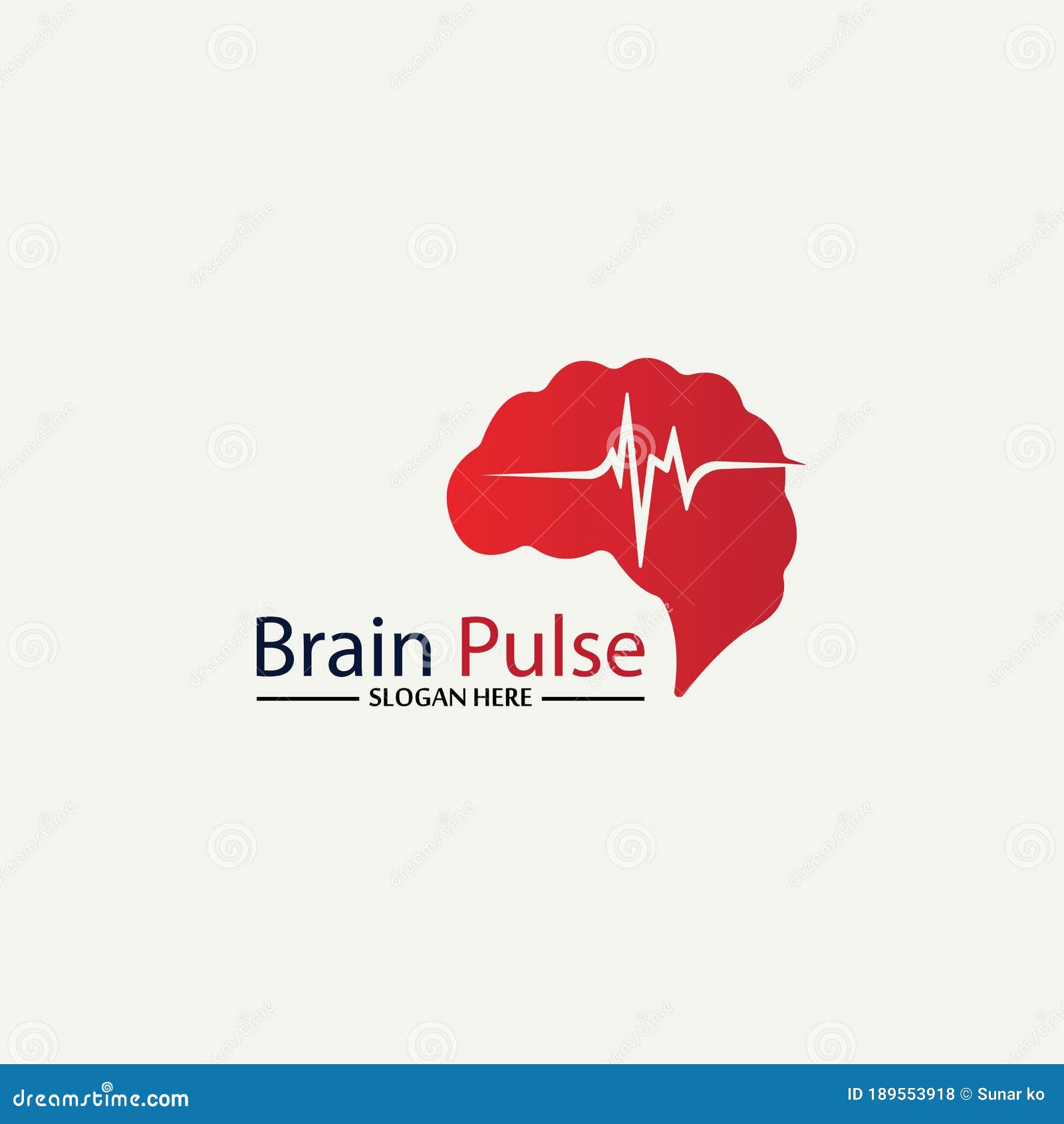 Health Brain Pulse Logo Template Design Vector, Emblem, Design Concept ...