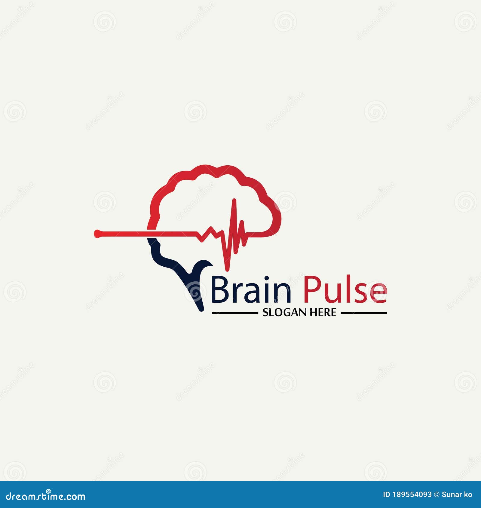 Health Brain Pulse Logo Template Design Vector, Emblem, Design Concept ...