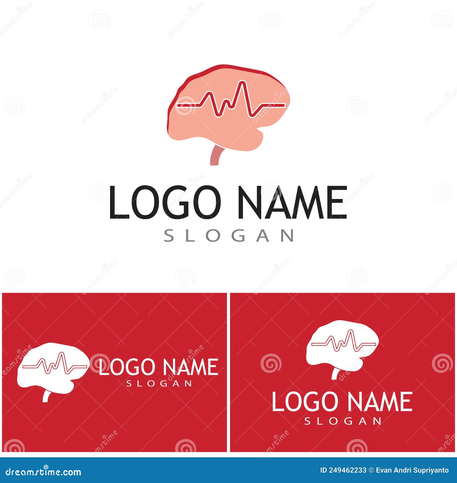 Health Brain Vector Illustration Icon Template Design Stock Vector ...