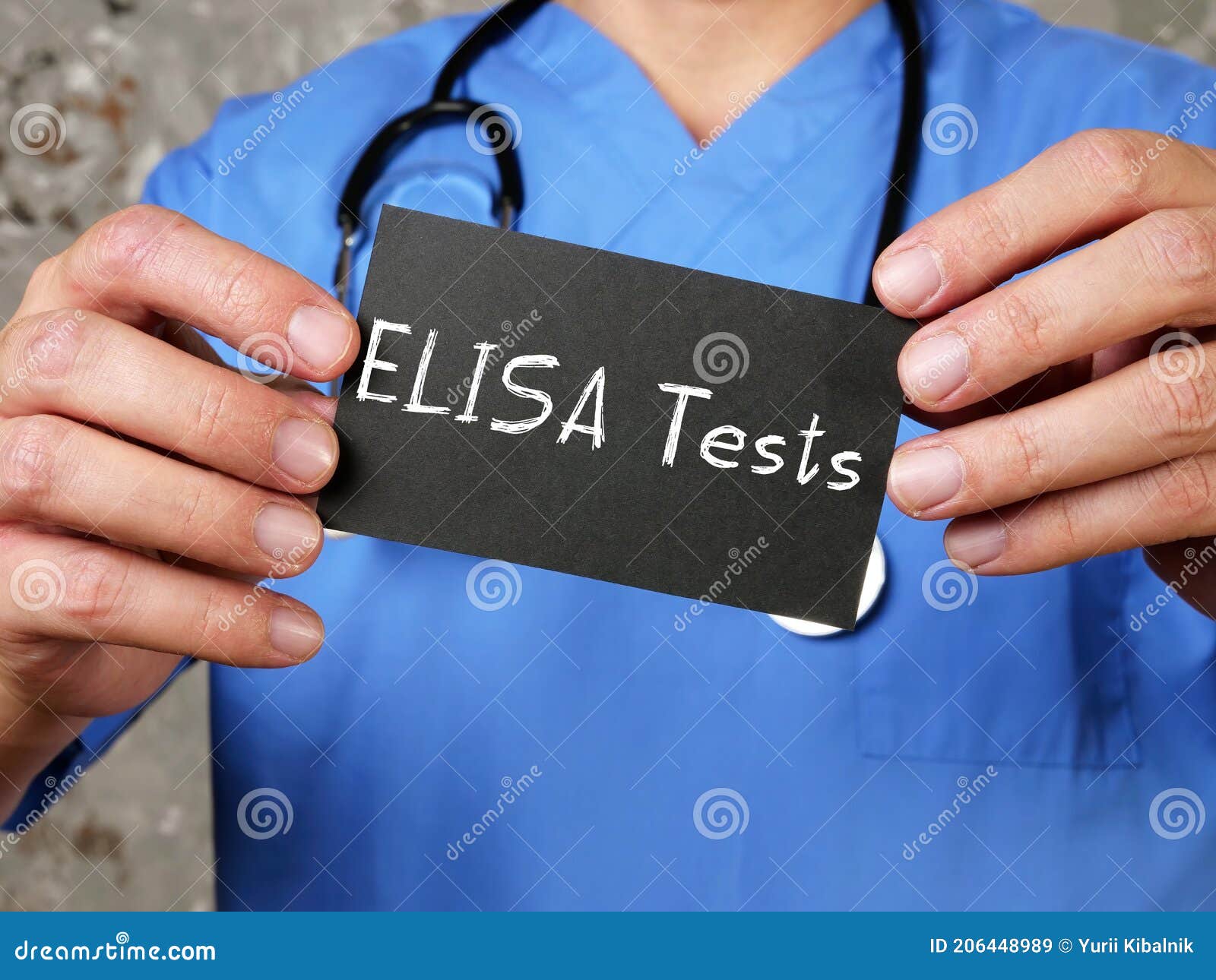 Health Care Concept about ELISA Tests with Phrase on the Page Stock ...