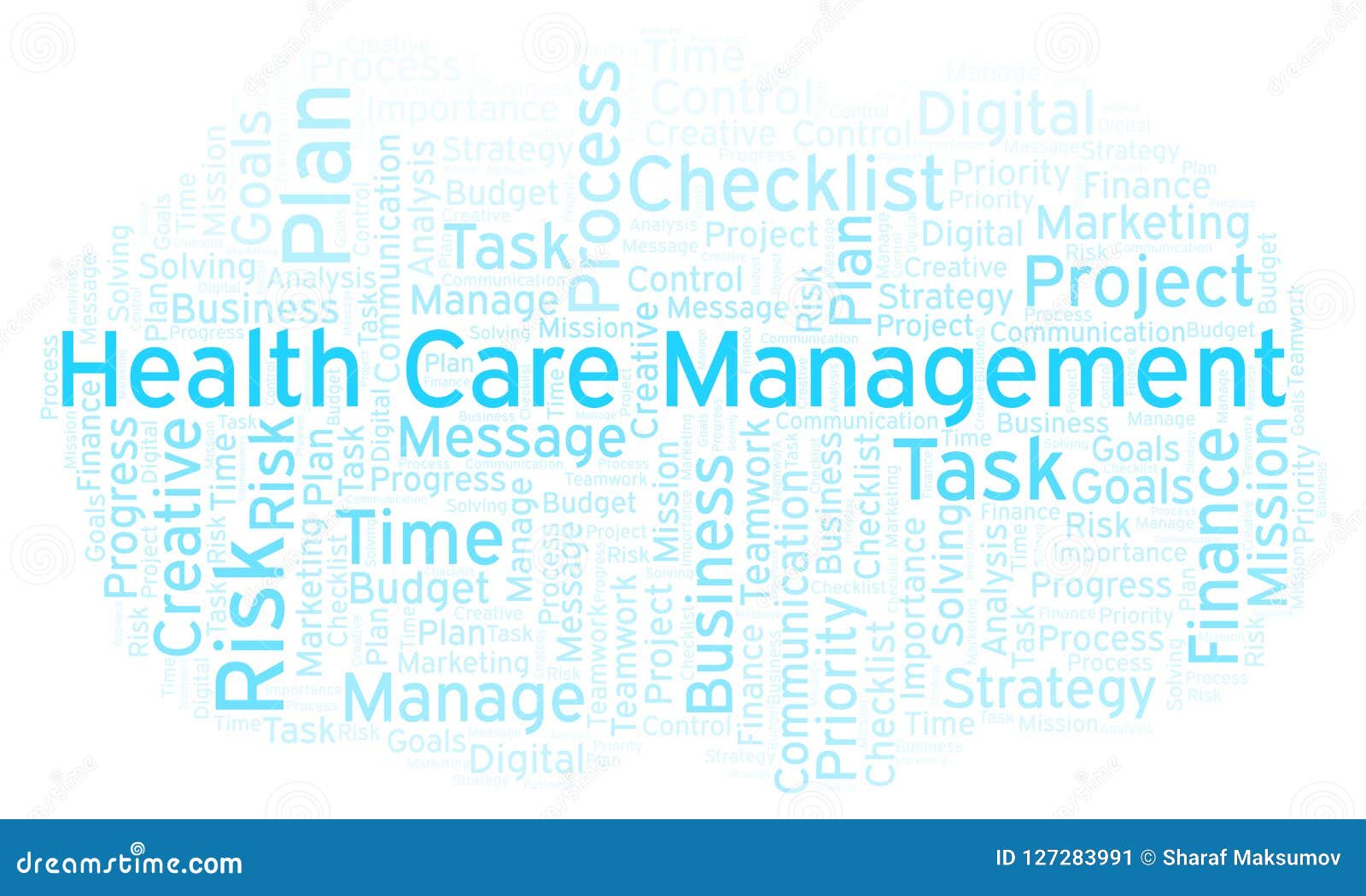 Health Care Management Word Cloud, Made with Text only. Stock ...