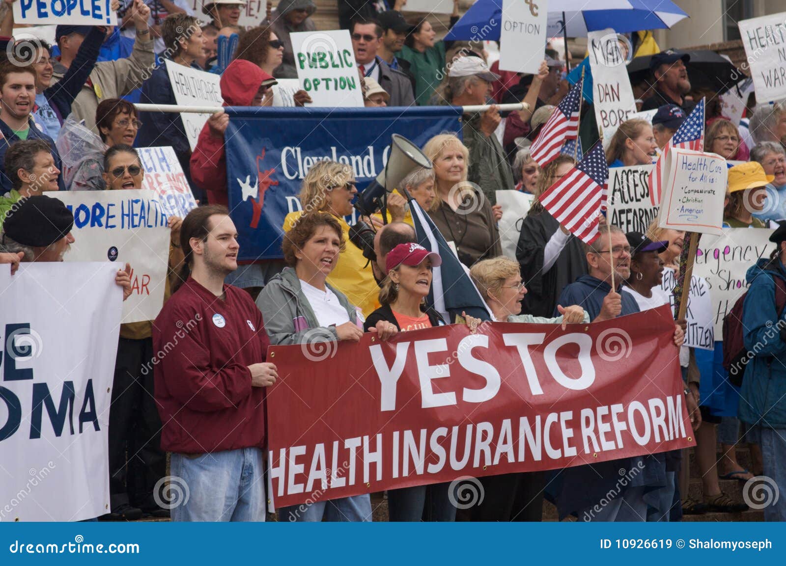Health Care Protesters editorial stock image. Image of protesting ...