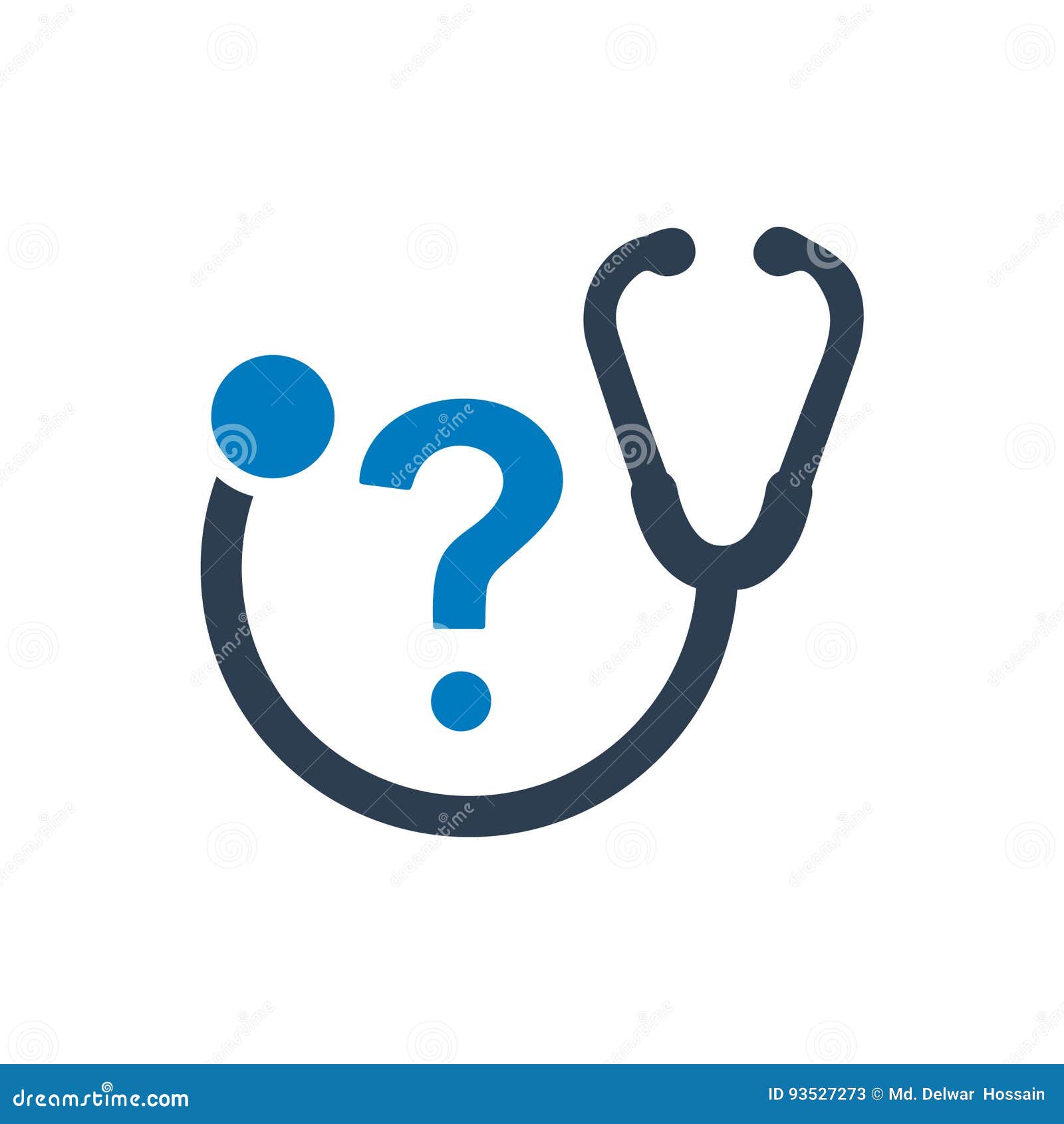 Health care Question Icon stock vector. Illustration of problem - 93527273