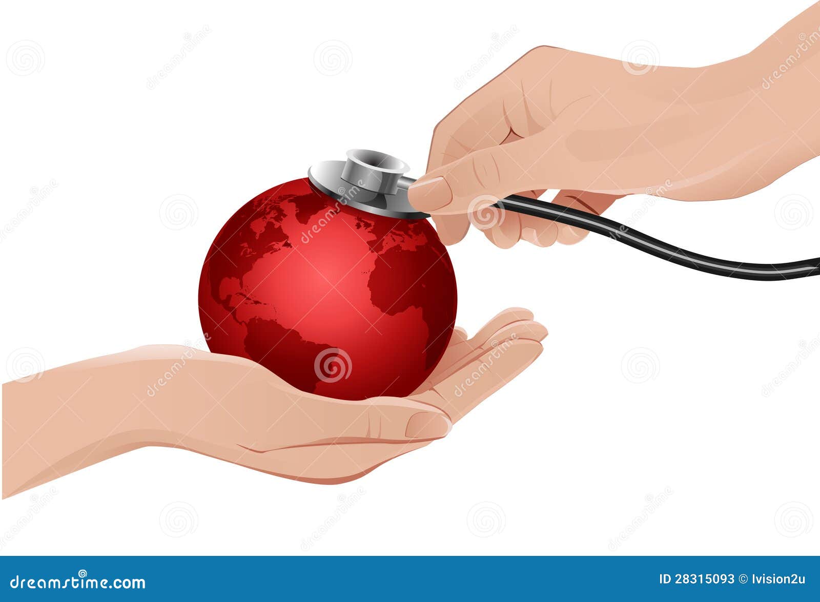 Sick Earth With Fever Vector Illustration | CartoonDealer.com #178908430