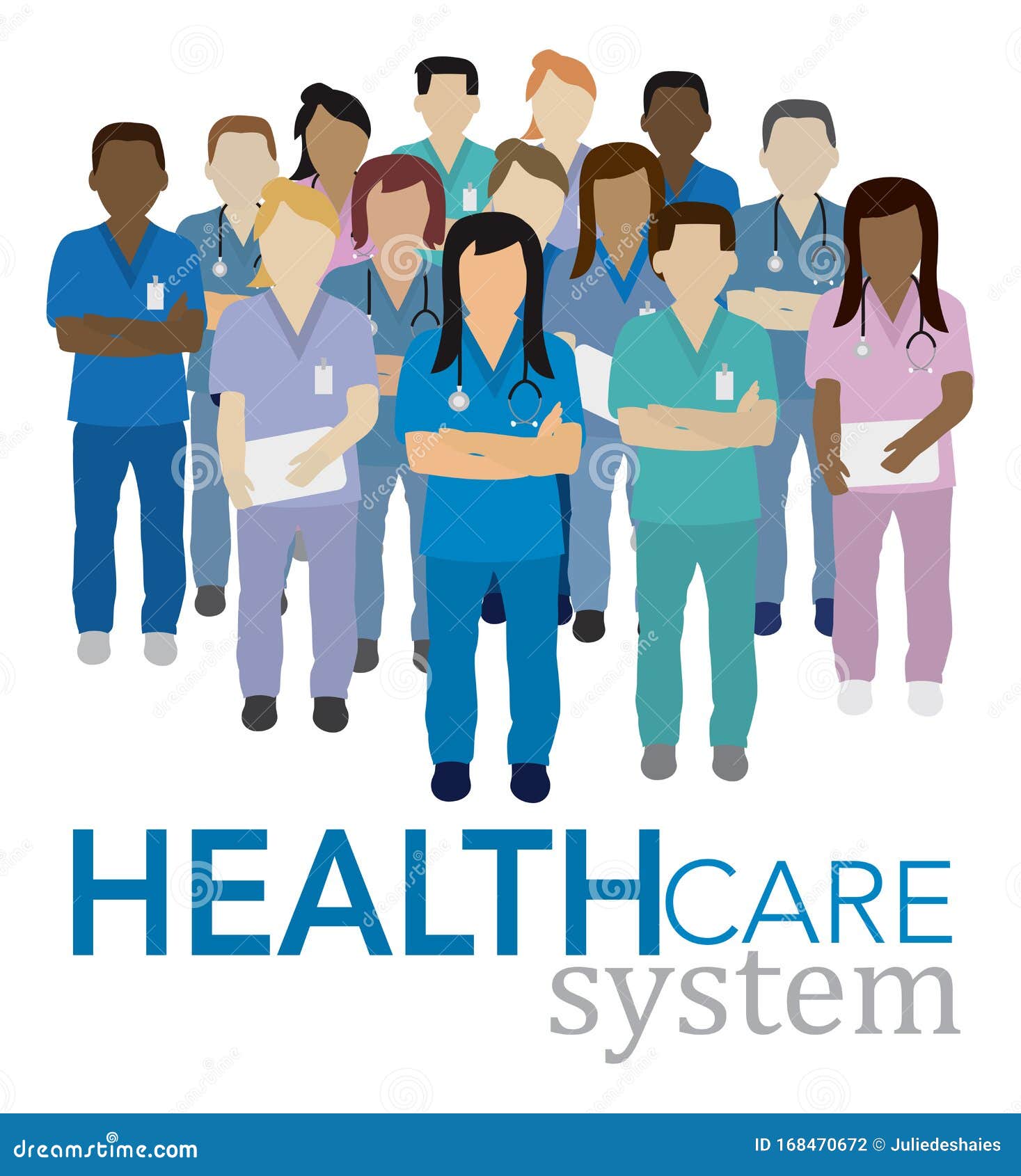 Health Care System Vector Concept Stock Vector - Illustration of group ...