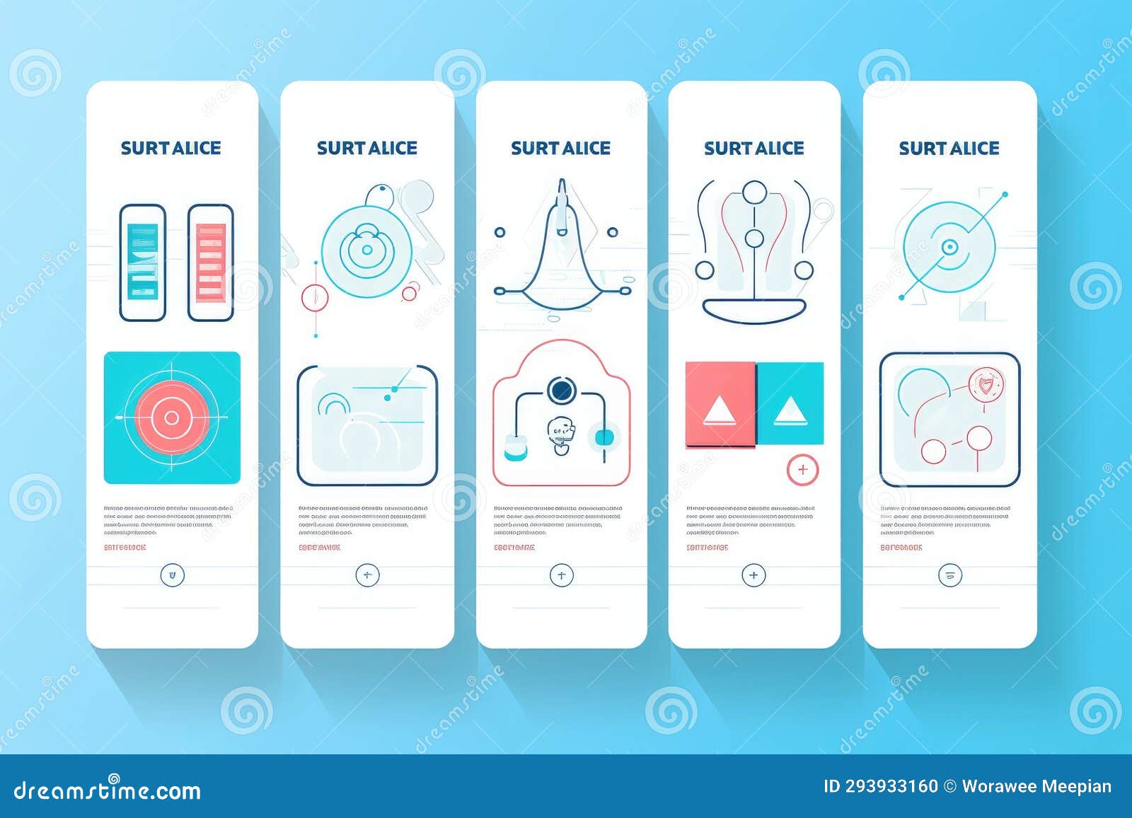 Health Care Ux Ui Application. Generative AI Stock Illustration ...