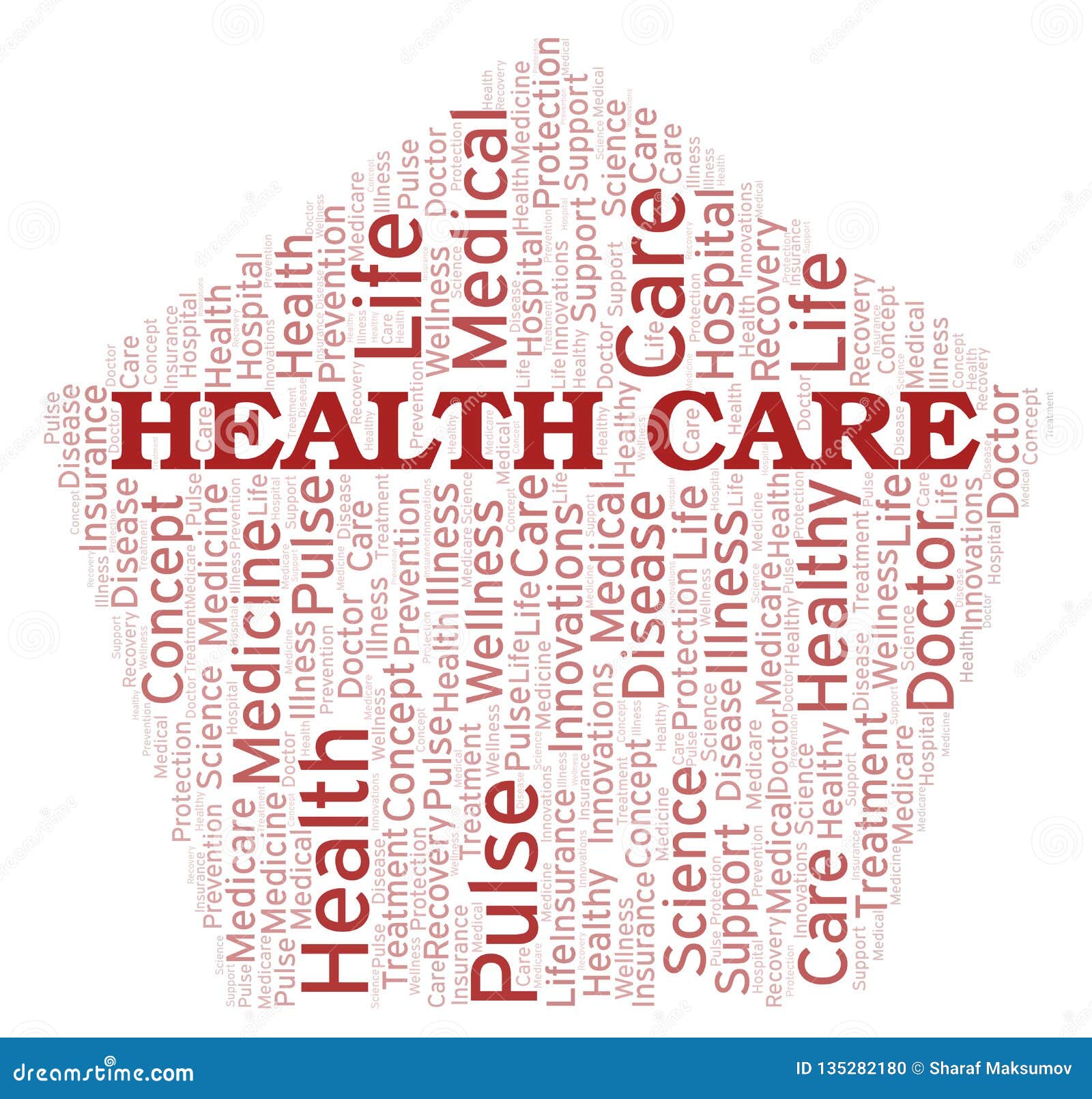 Health Care word cloud stock illustration. Illustration of wordcloud ...
