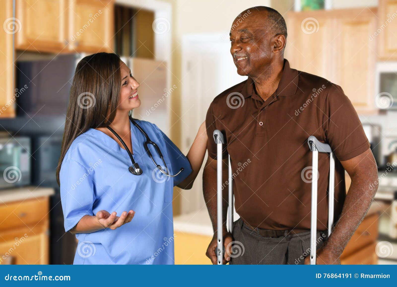 Health Care Worker and Elderly Patient Stock Image - Image of caring ...