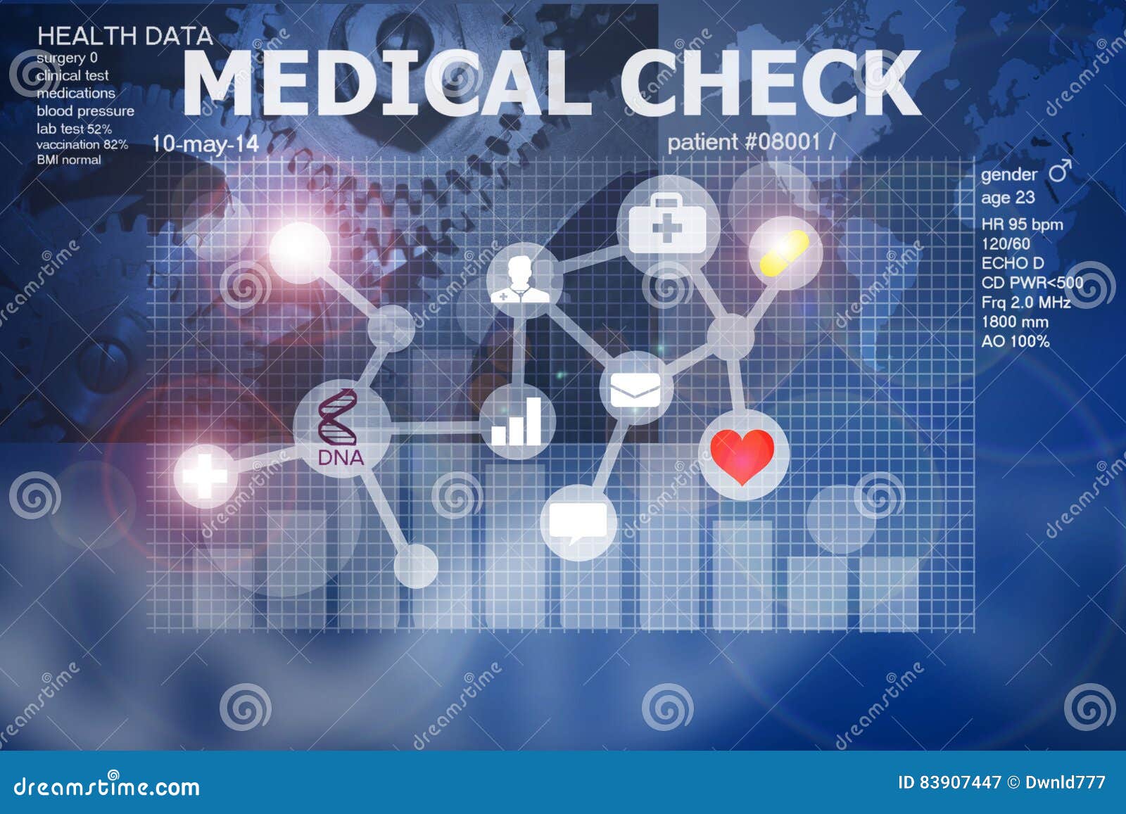 Health check app stock illustration. Illustration of medicine - 83907447