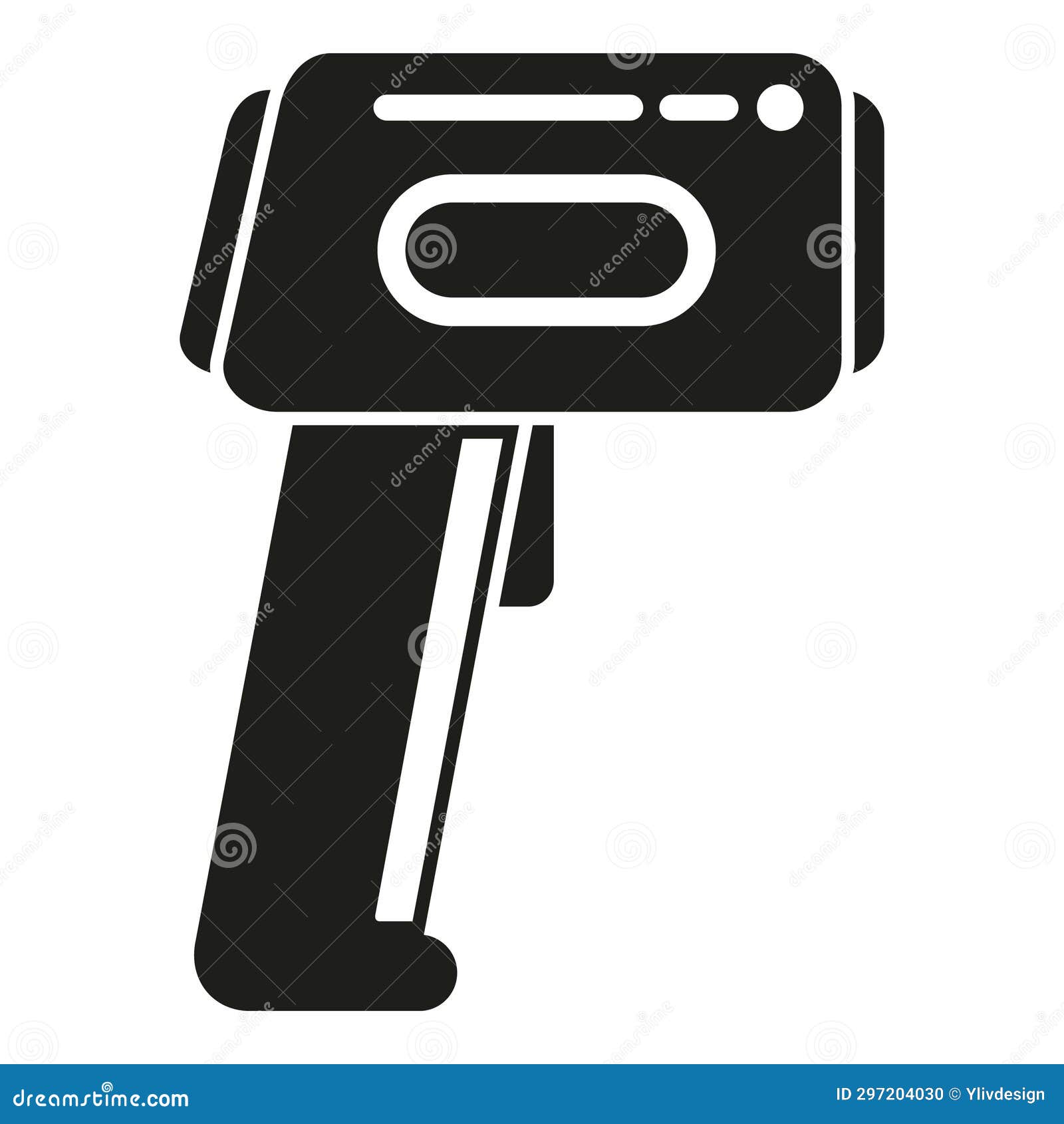 Health Check Gun Icon Simple Vector. Scanner Device Stock Vector ...