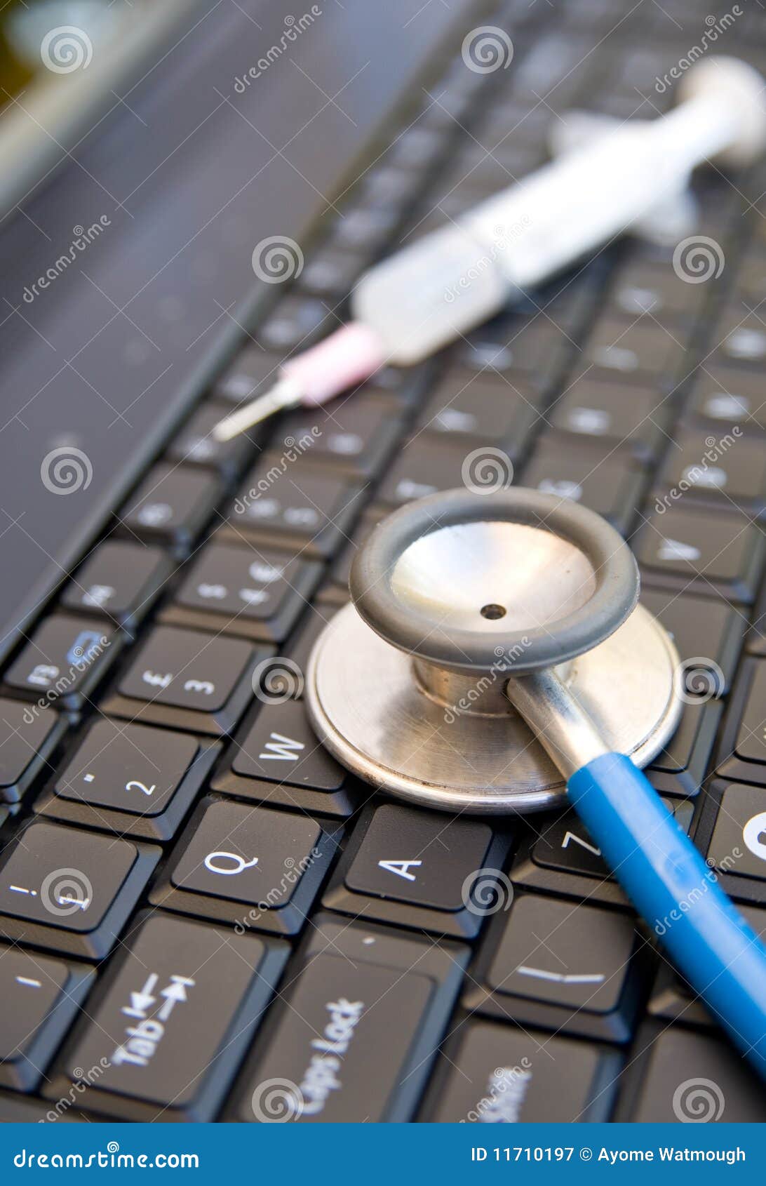 Health Check on a Laptop PC. Stock Image - Image of drive, injection ...