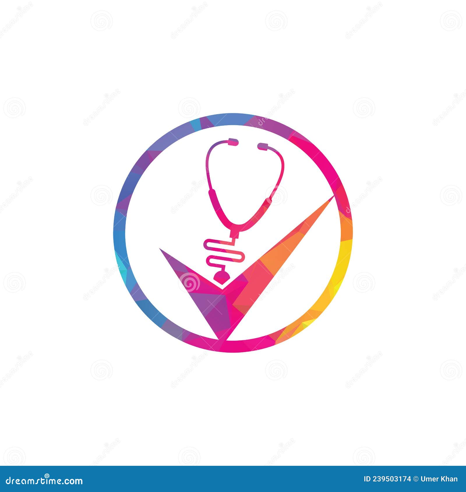 Health Check Logo Design Template. Stock Vector - Illustration of ...