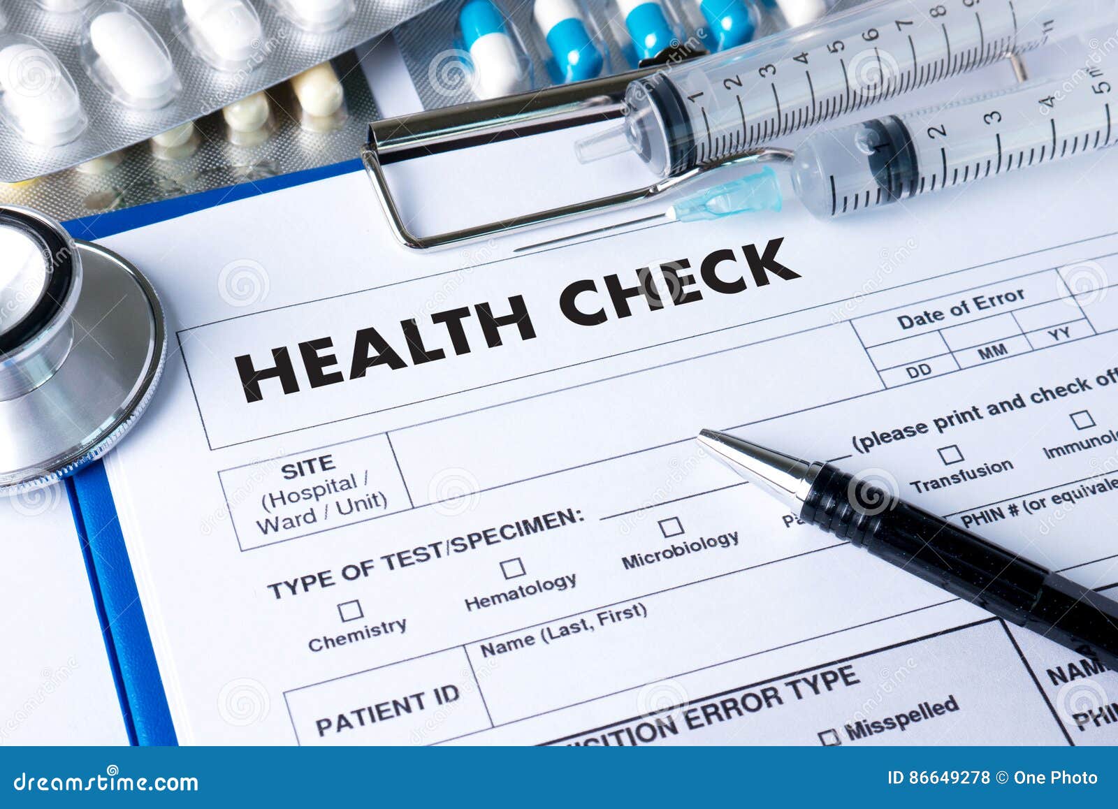 HEALTH CHECK Medicine Doctor Working with Computer Interface As Stock ...