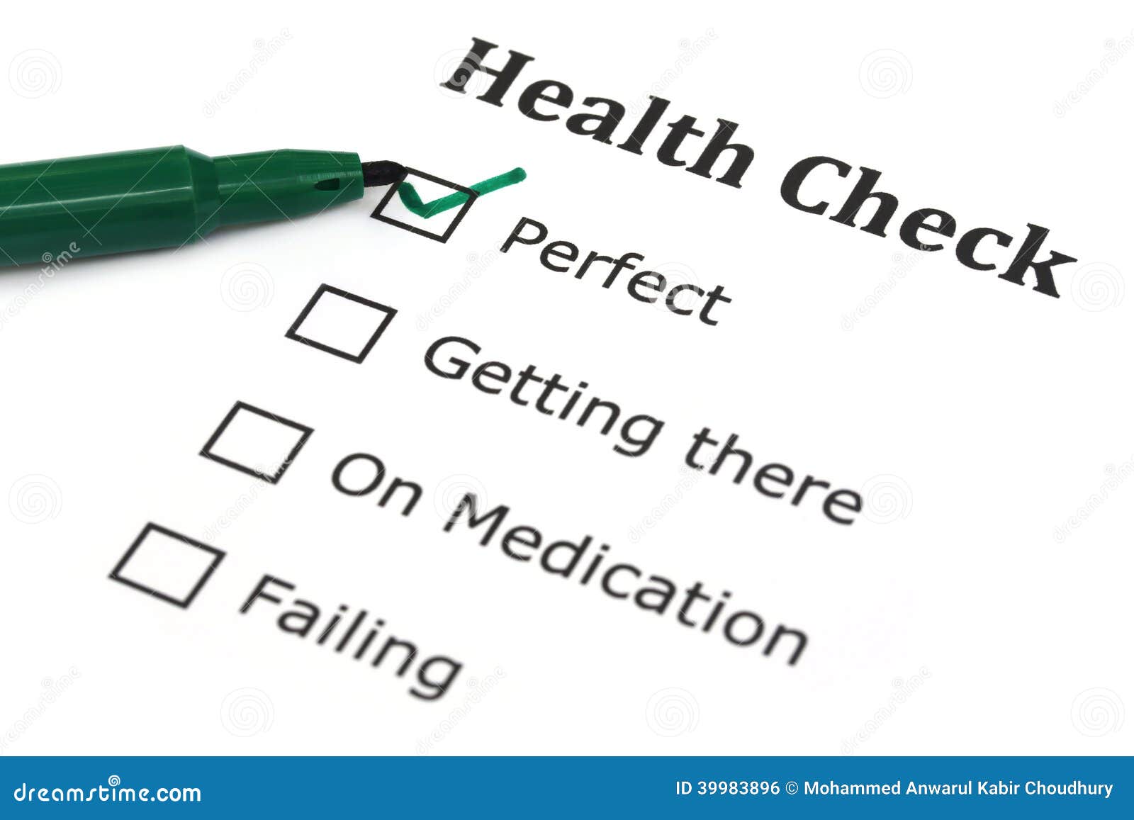 Health checklist stock photo. Image of list, exercise - 39983896