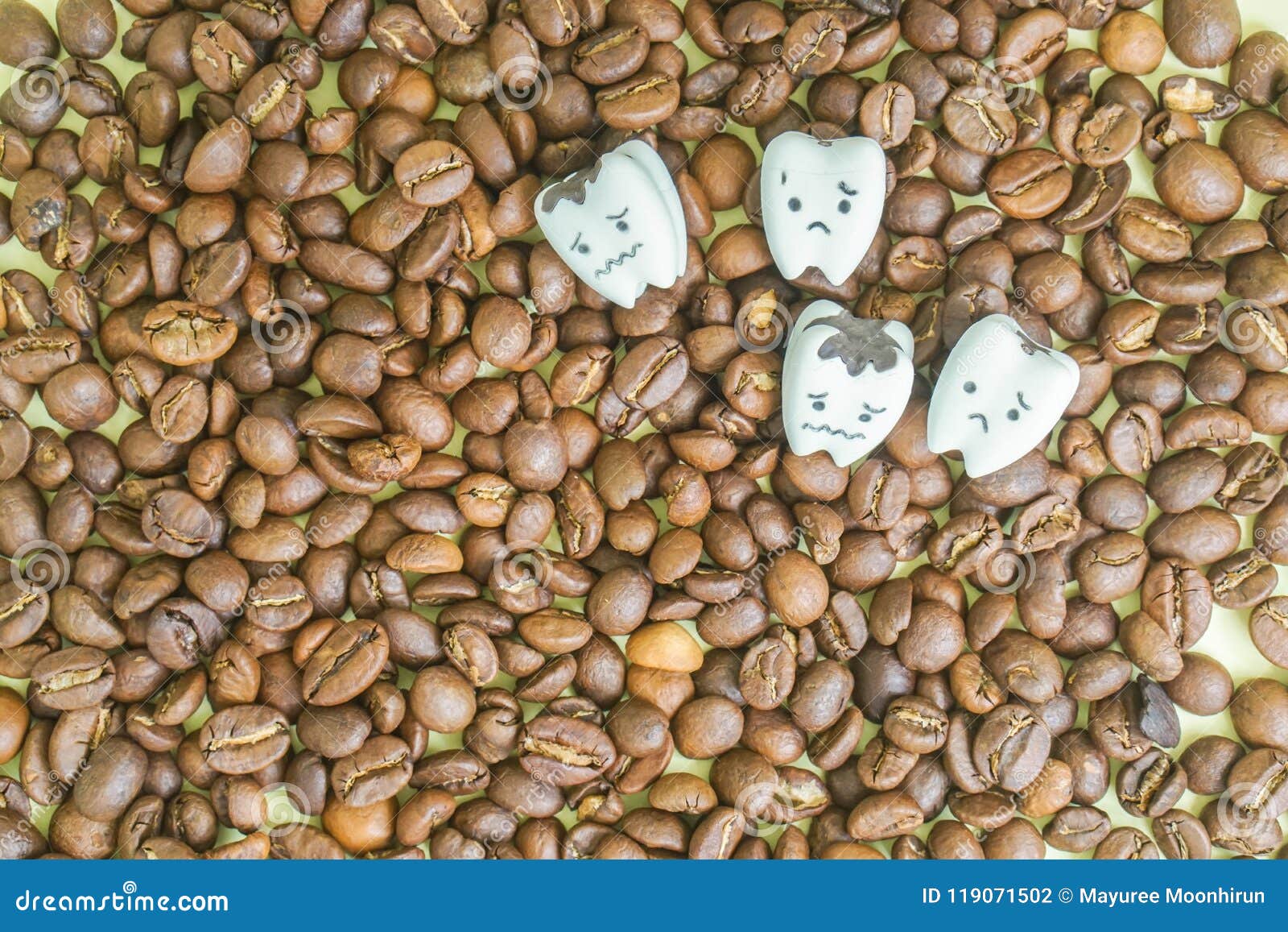 Health Concept - Decayed Teeth from Drinking Coffee Stock Photo - Image ...