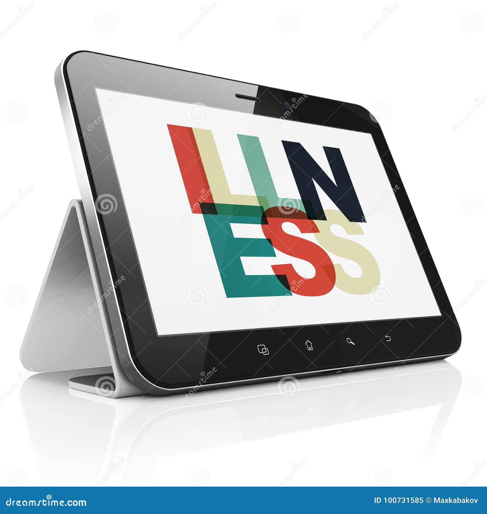 Health Concept: Tablet Computer with Illness on Display Stock Image ...